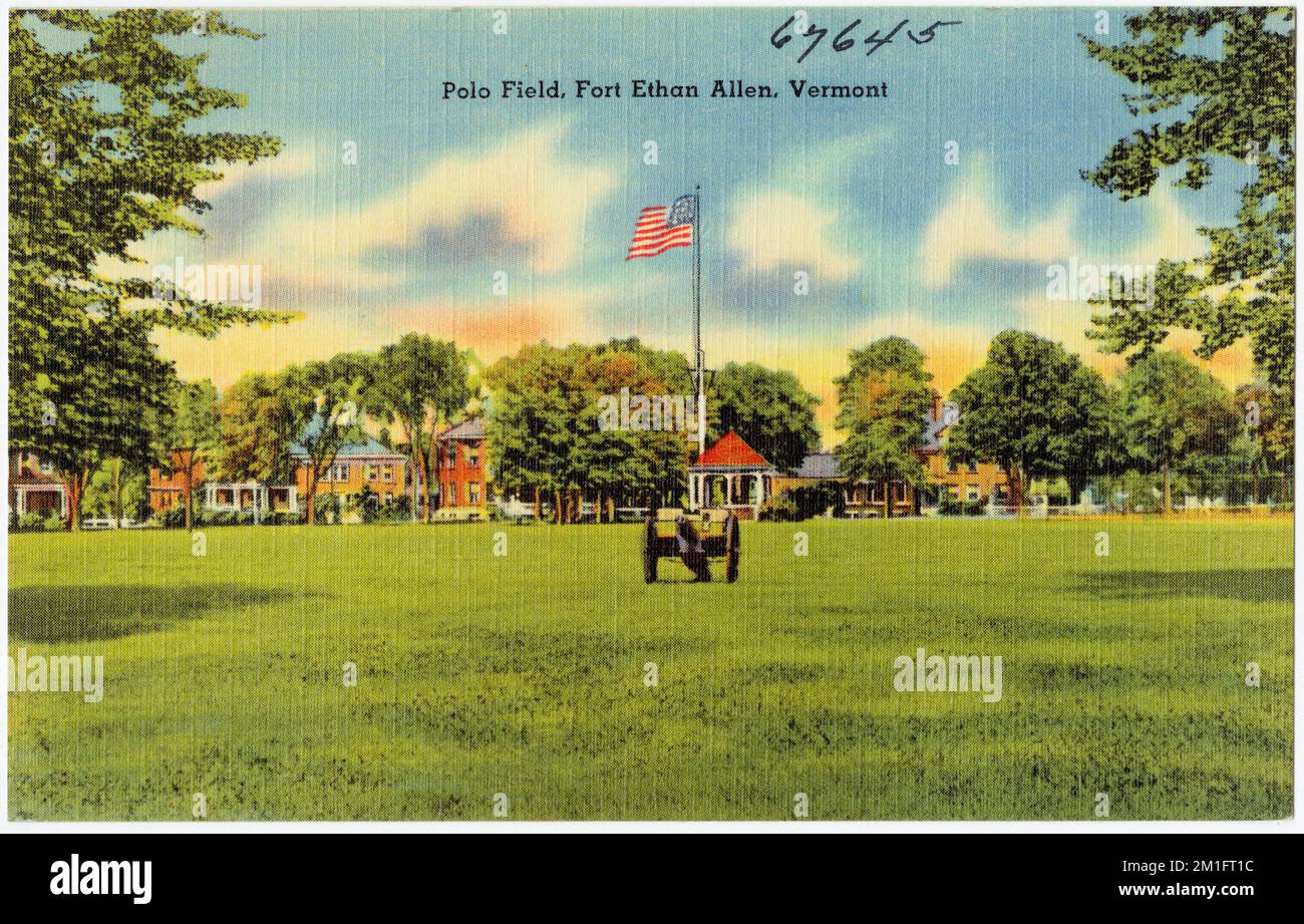 Polo Field, Fort Ethan Allen, Vermont , Military facilities, Tichnor ...