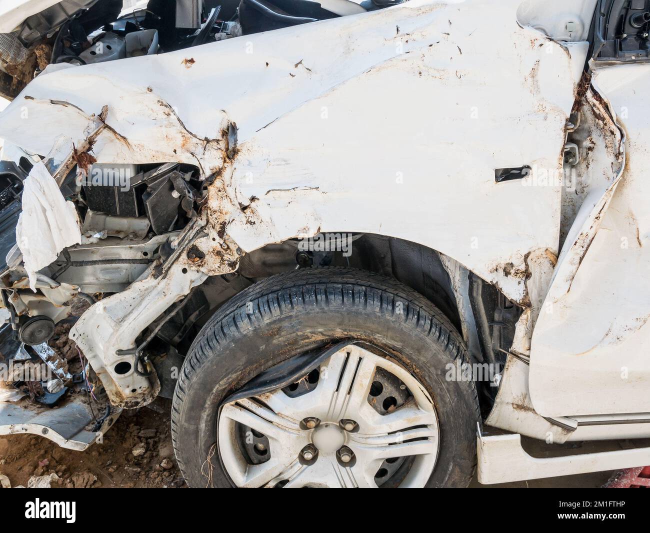Car crash accident background for car insurance use Stock Photo - Alamy