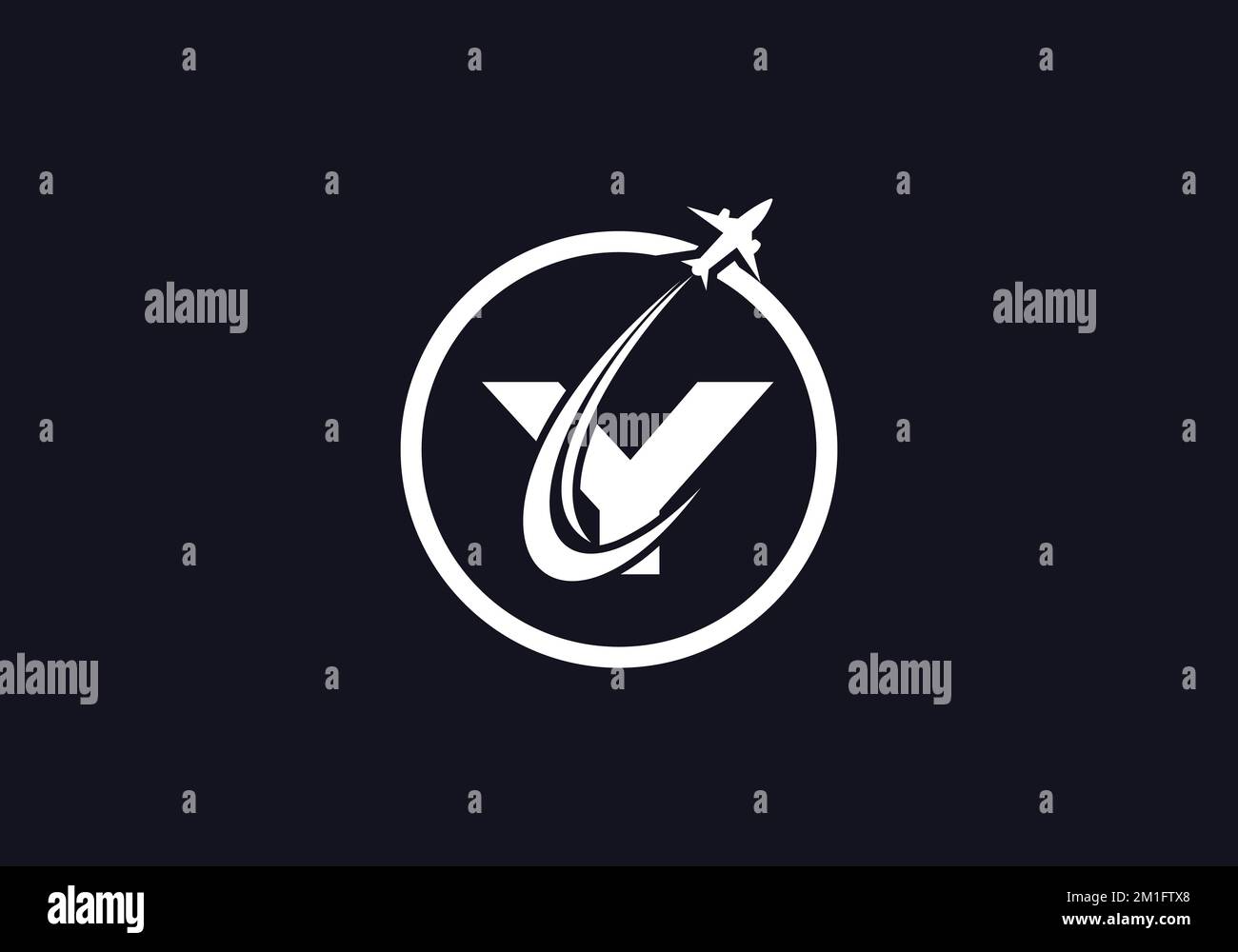 Aviation company logo designs Stock Vector Images - Alamy