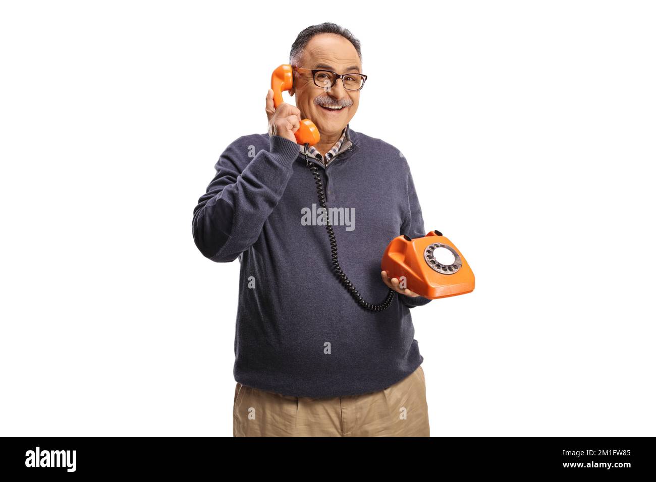 Person using rotary dial phone hi-res stock photography and images - Alamy