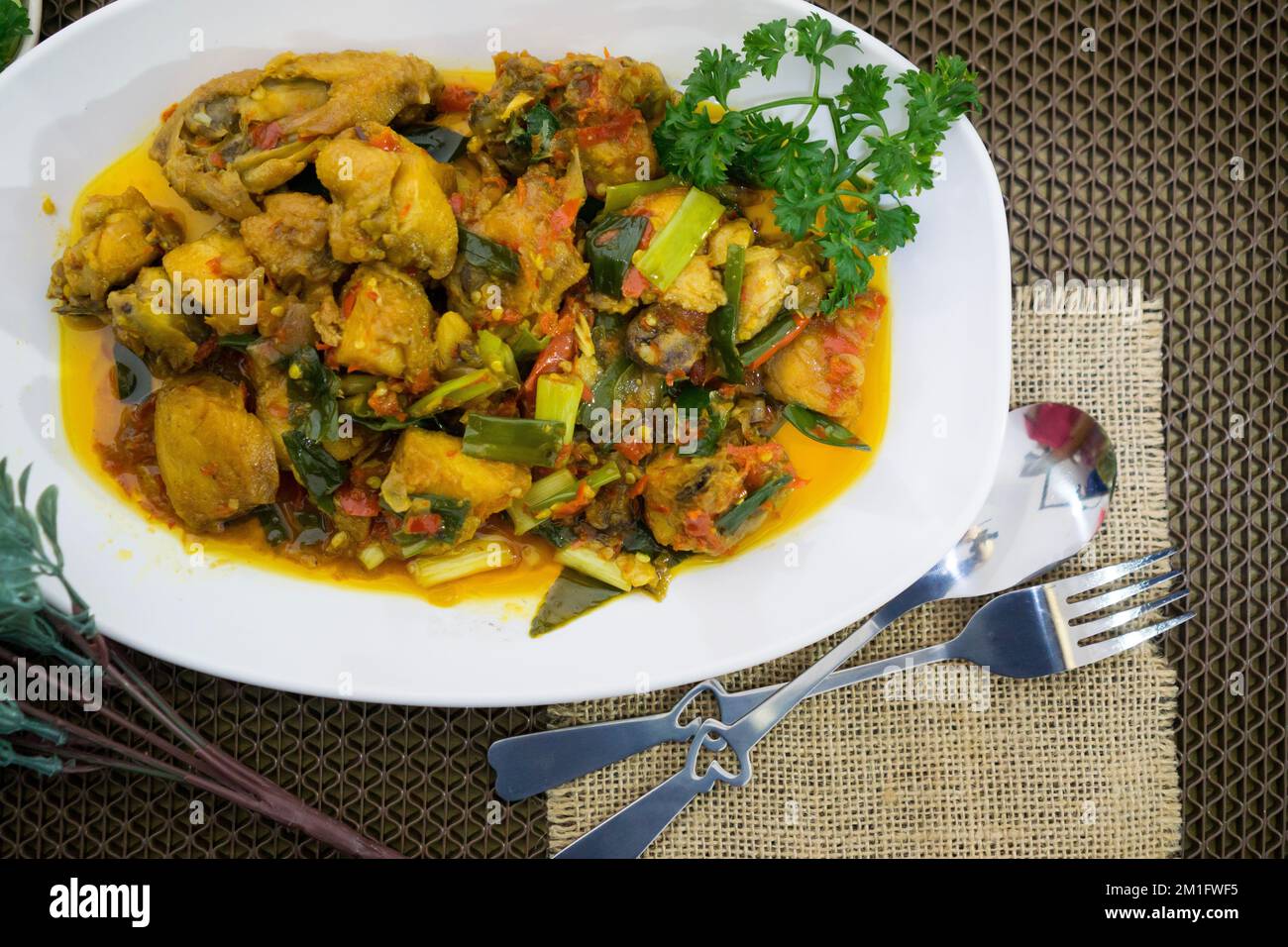 Ayam rica-rica is traditional food from Manado Indonesia chicken with ...
