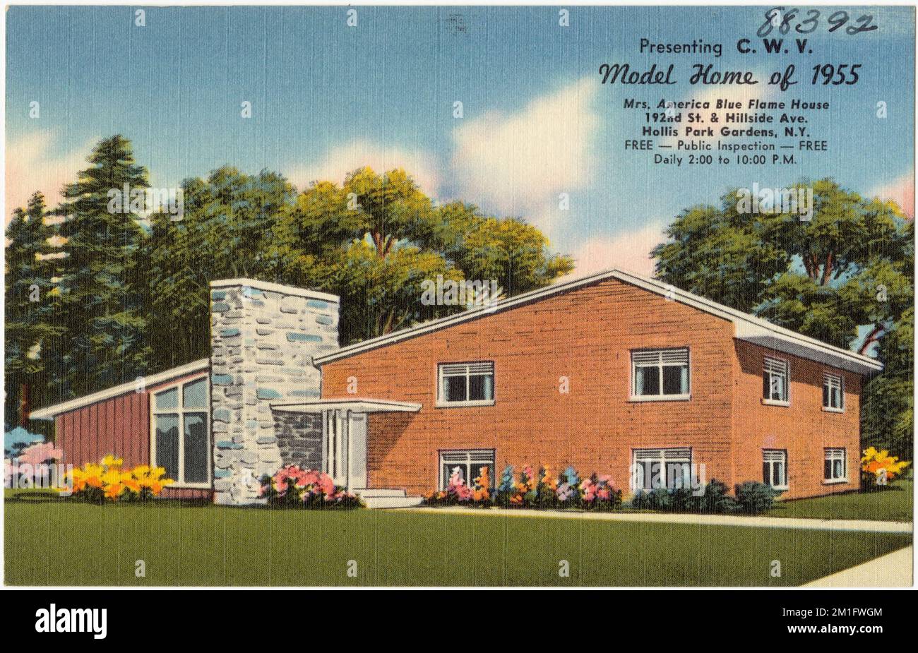 1950s united states house gardens hi-res stock photography and images ...