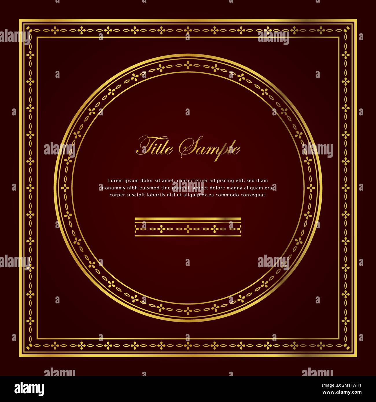 Luxury golden square and round frame set Stock Vector Image & Art - Alamy