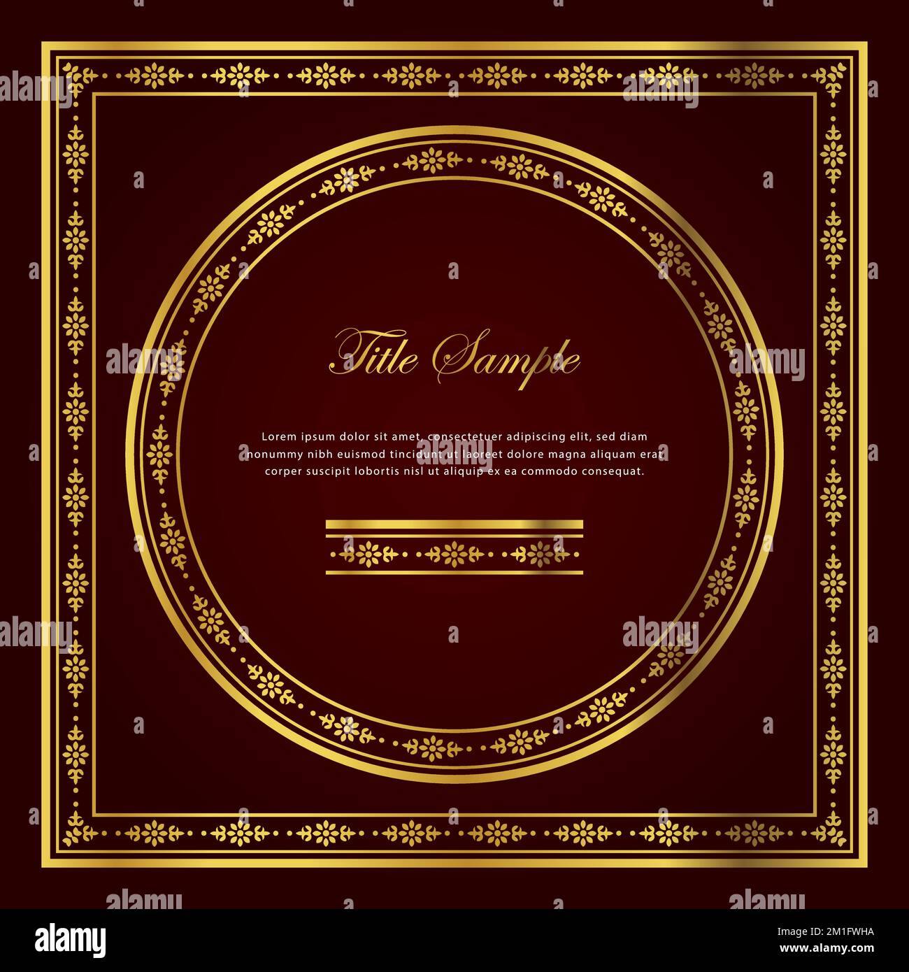 Luxury golden square and round frame set Stock Vector Image & Art - Alamy