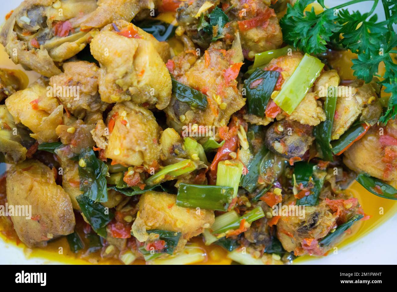 Ayam rica-rica is traditional food from Manado Indonesia chicken with ...