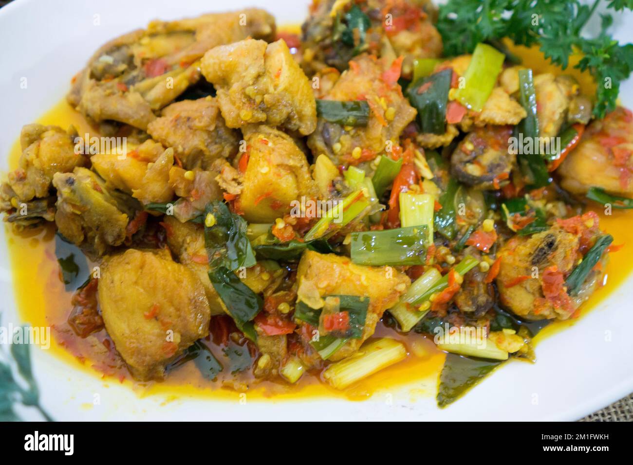 Ayam rica-rica is traditional food from Manado Indonesia chicken with ...