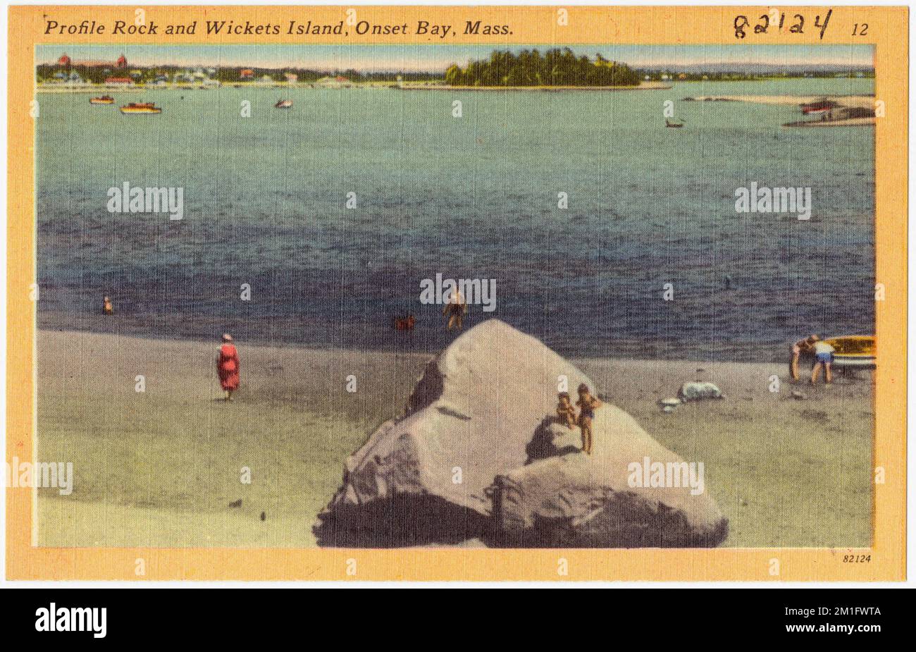 Profile Rock and Wickets Island, Onset Bay, Mass. , Rocks, Islands ...