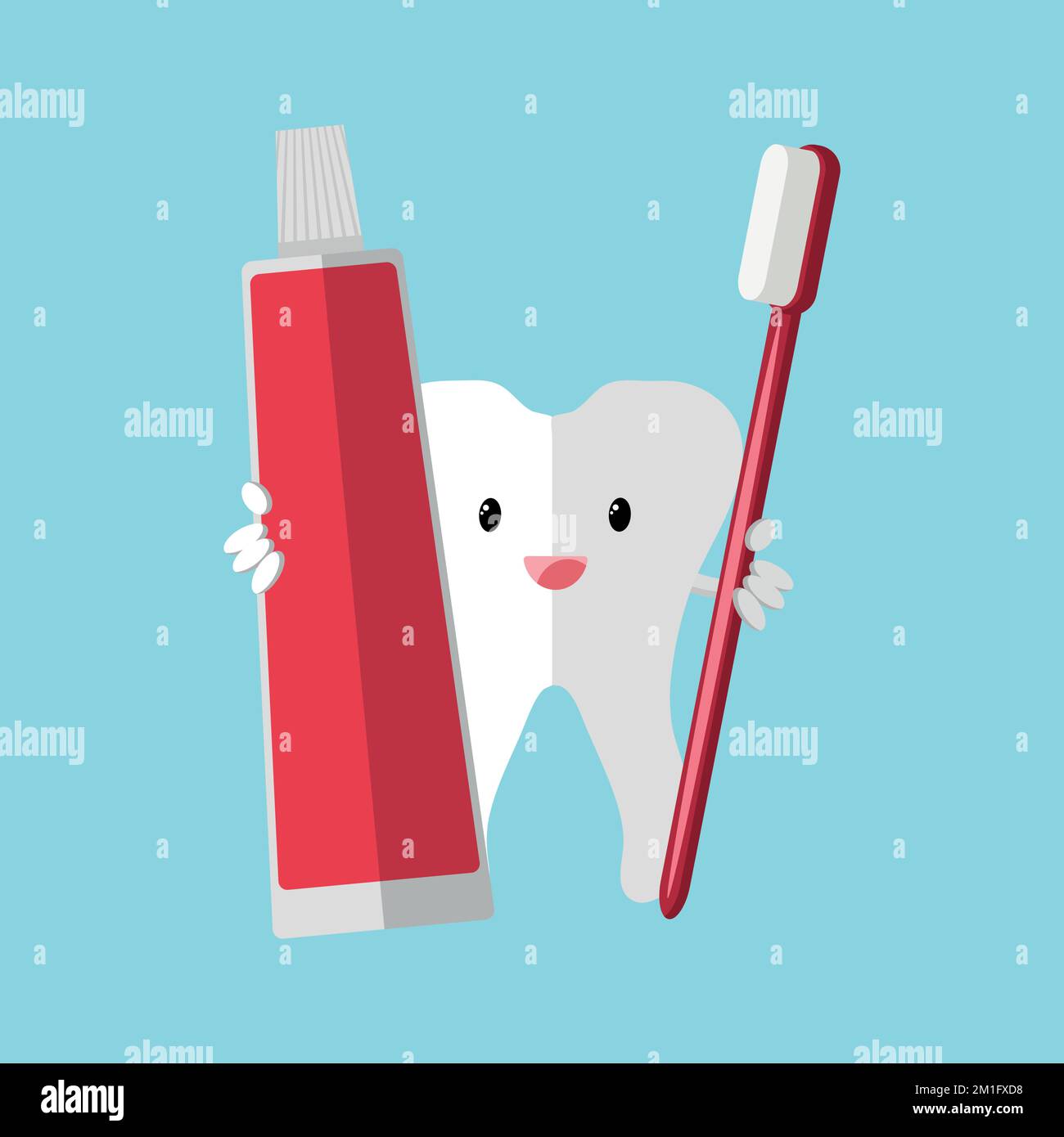 Cartoon character toothbrush pointing hi-res stock photography and ...