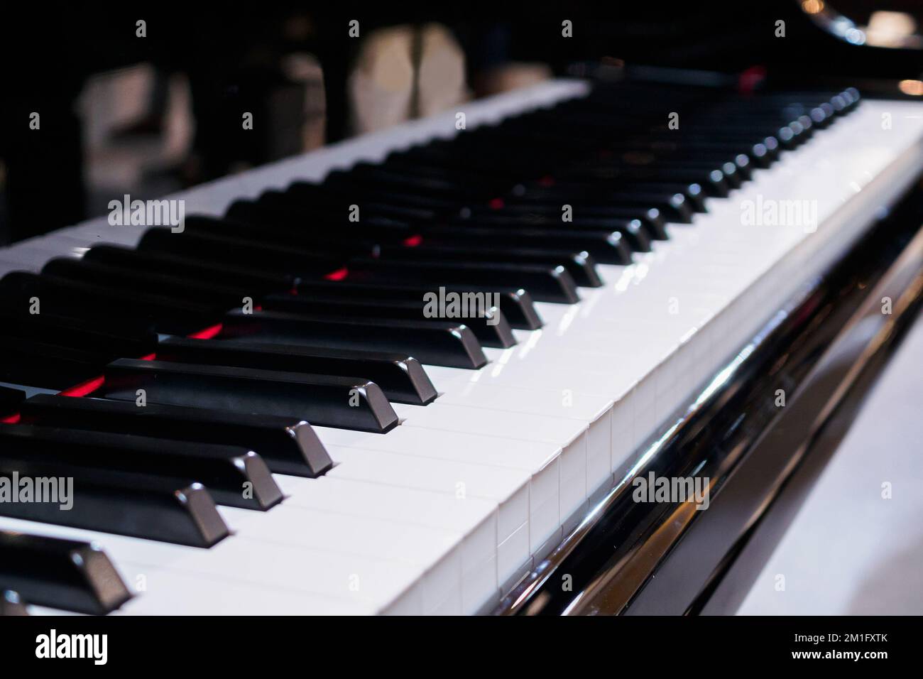 Piano keyboard background musical instrument Stock Photo - Alamy