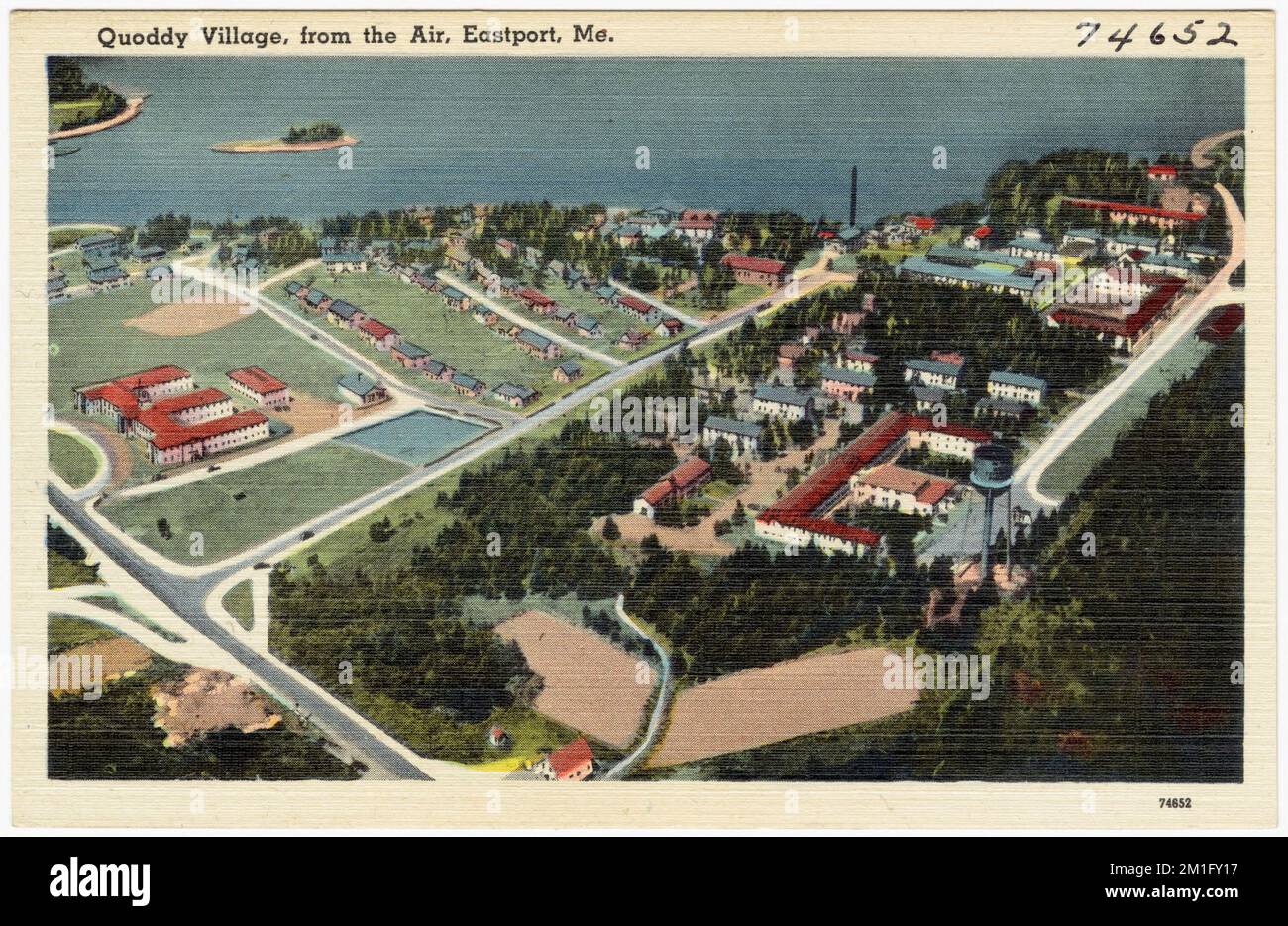 Maine coastal town Cut Out Stock Images & Pictures - Alamy