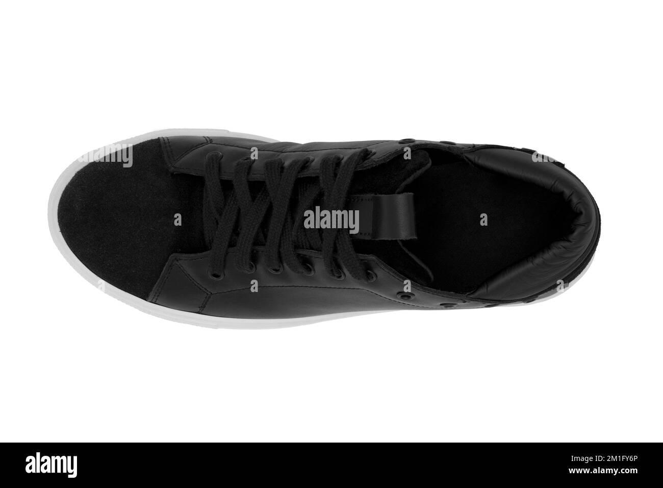 black male shoe from top Stock Photo - Alamy