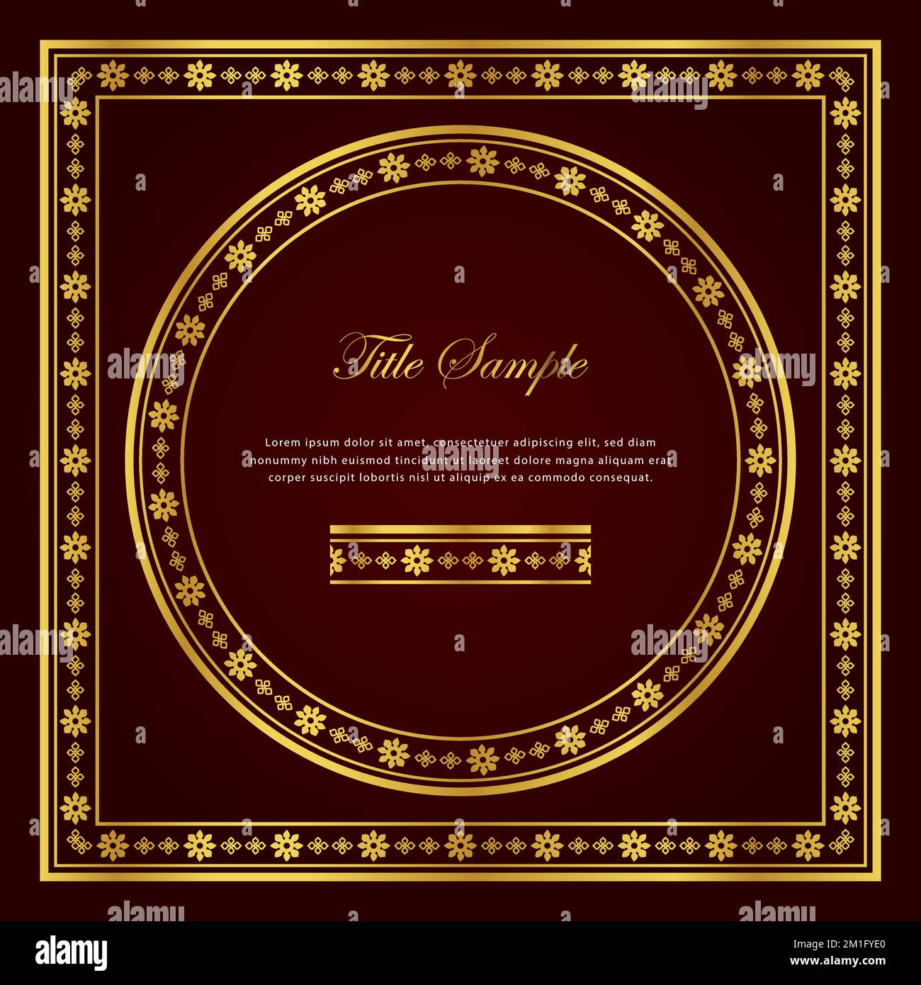 Luxury golden square and round frame set Stock Vector Image & Art - Alamy