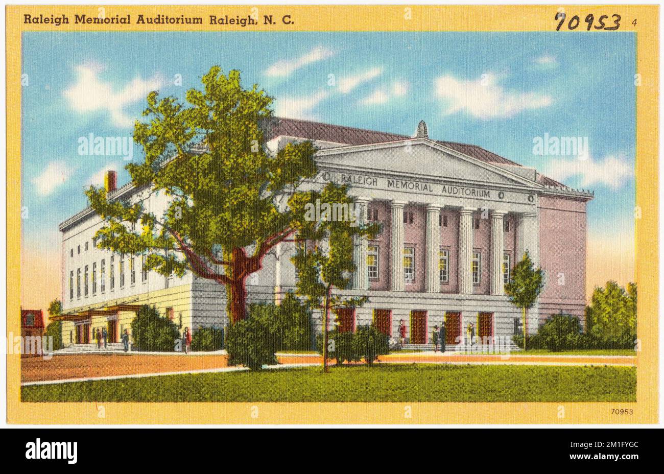 Raleigh Memorial Auditorium Raleigh, N. C. , Theaters, Tichnor Brothers ...