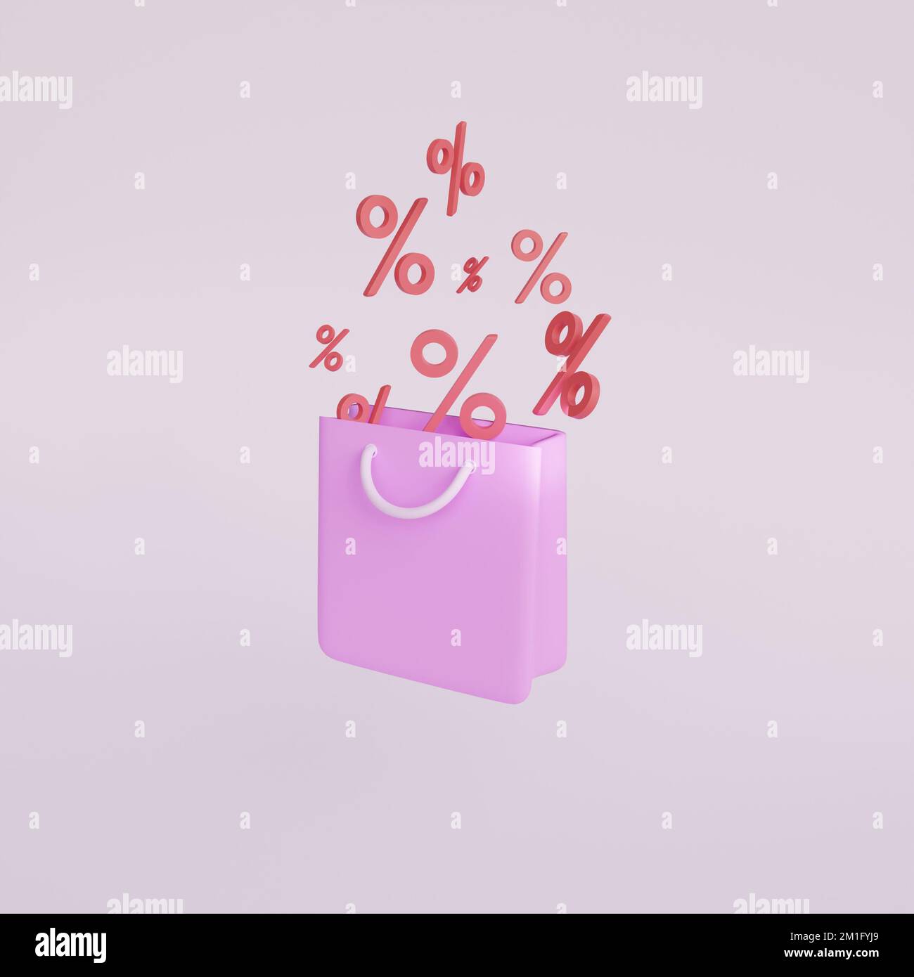 Colorful shopping bag discount. Sale promotion poster. Realistic 3d ...