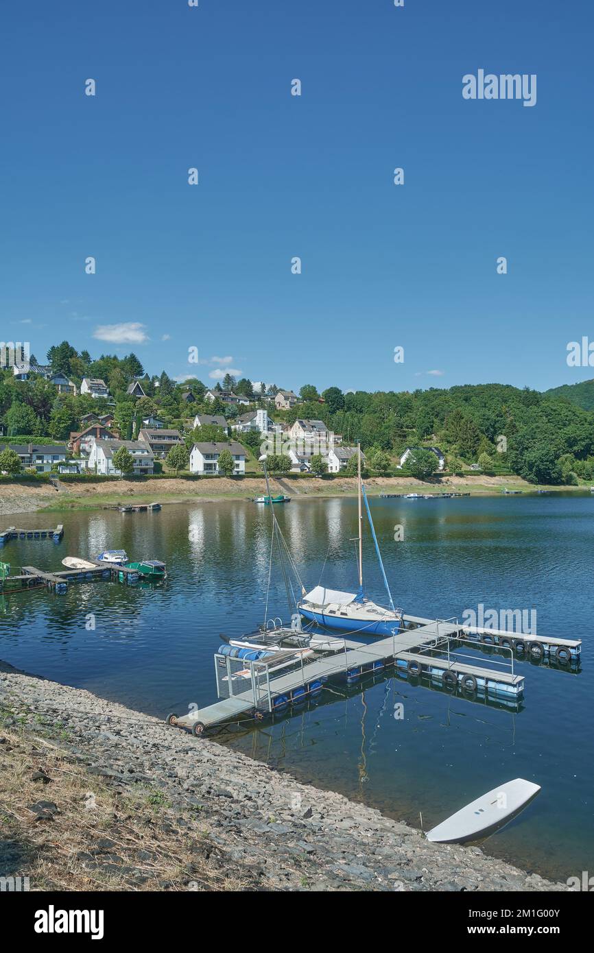 Rurberg at Rurtalsperre Reservoir,the Eifel,Germany Stock Photo - Alamy