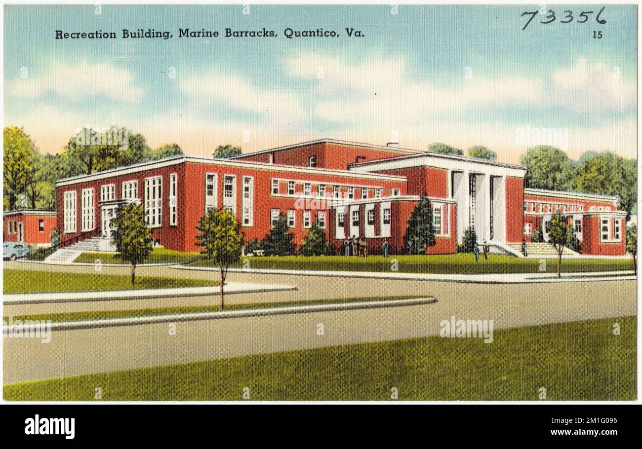 Recreation building, Marine Barracks, Quantico, Va. , Military ...
