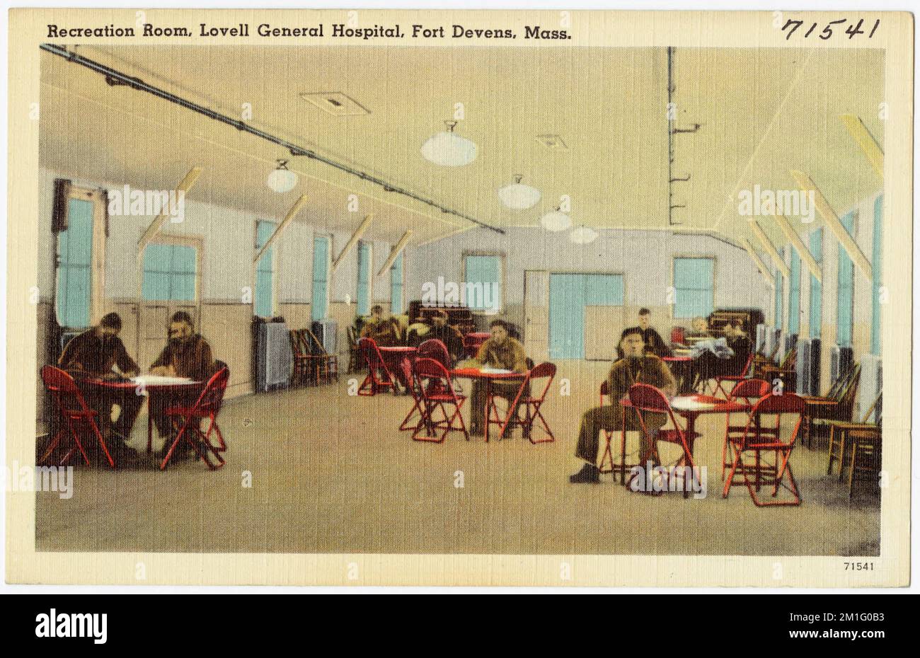 Recreation room, Lovell General Hospital, Fort Devens, Mass. , Sports ...