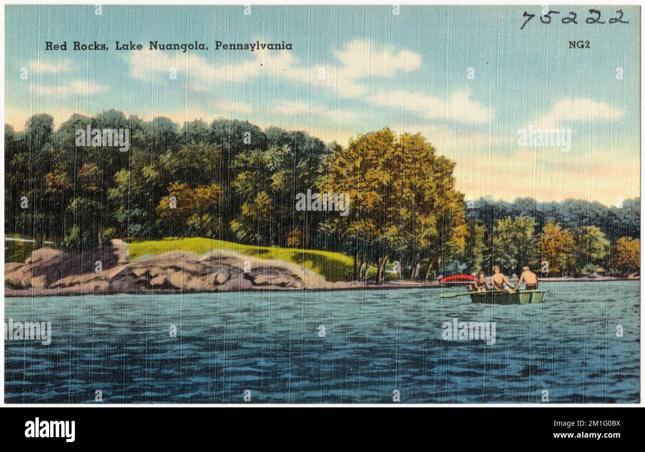 Red Rocks, Lake Nuangola, Pennsylvania , Lakes & ponds, Tichnor ...