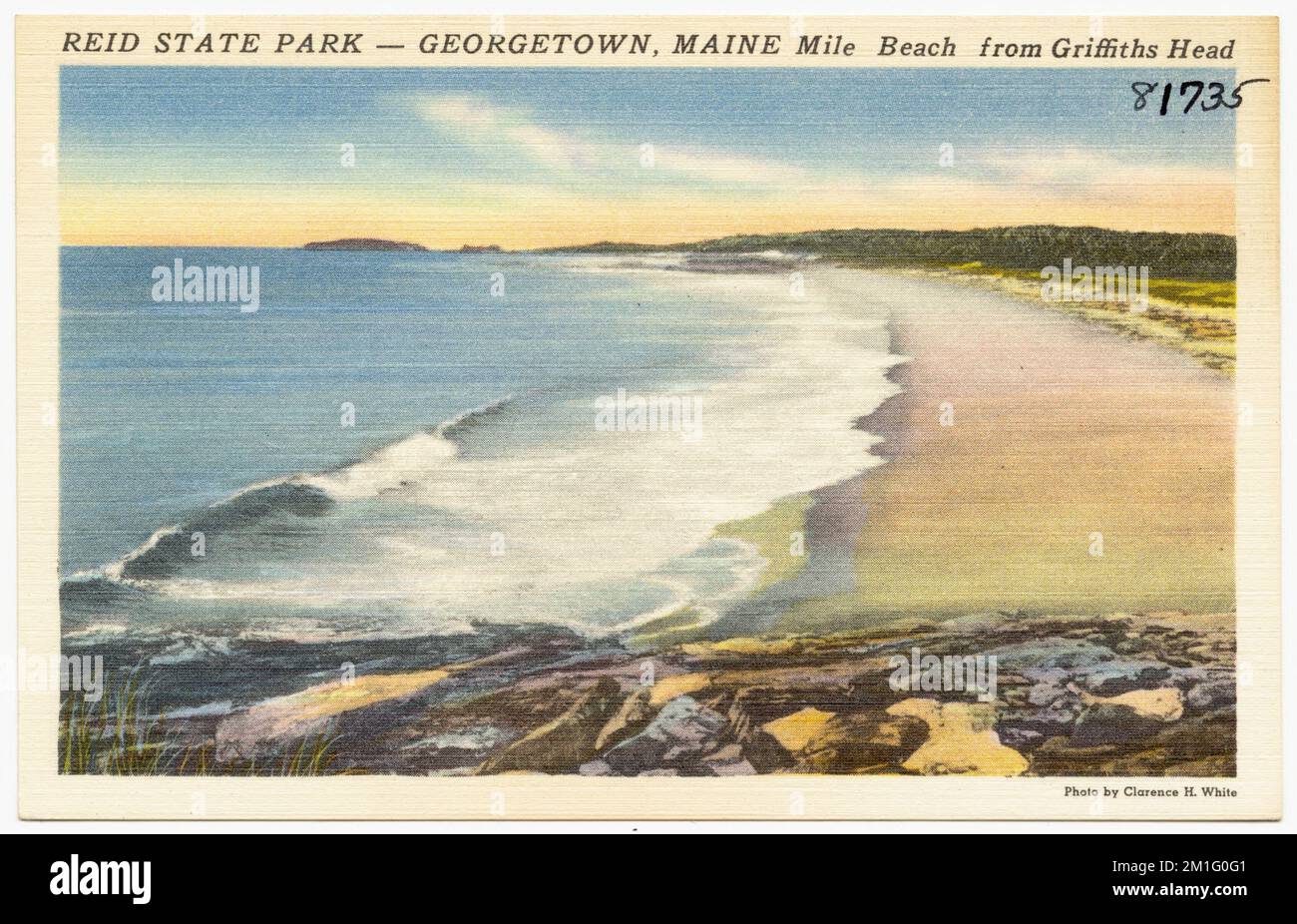 Reid State Park -- Georgetown, Maine, mile beach from Griffiths Head ...
