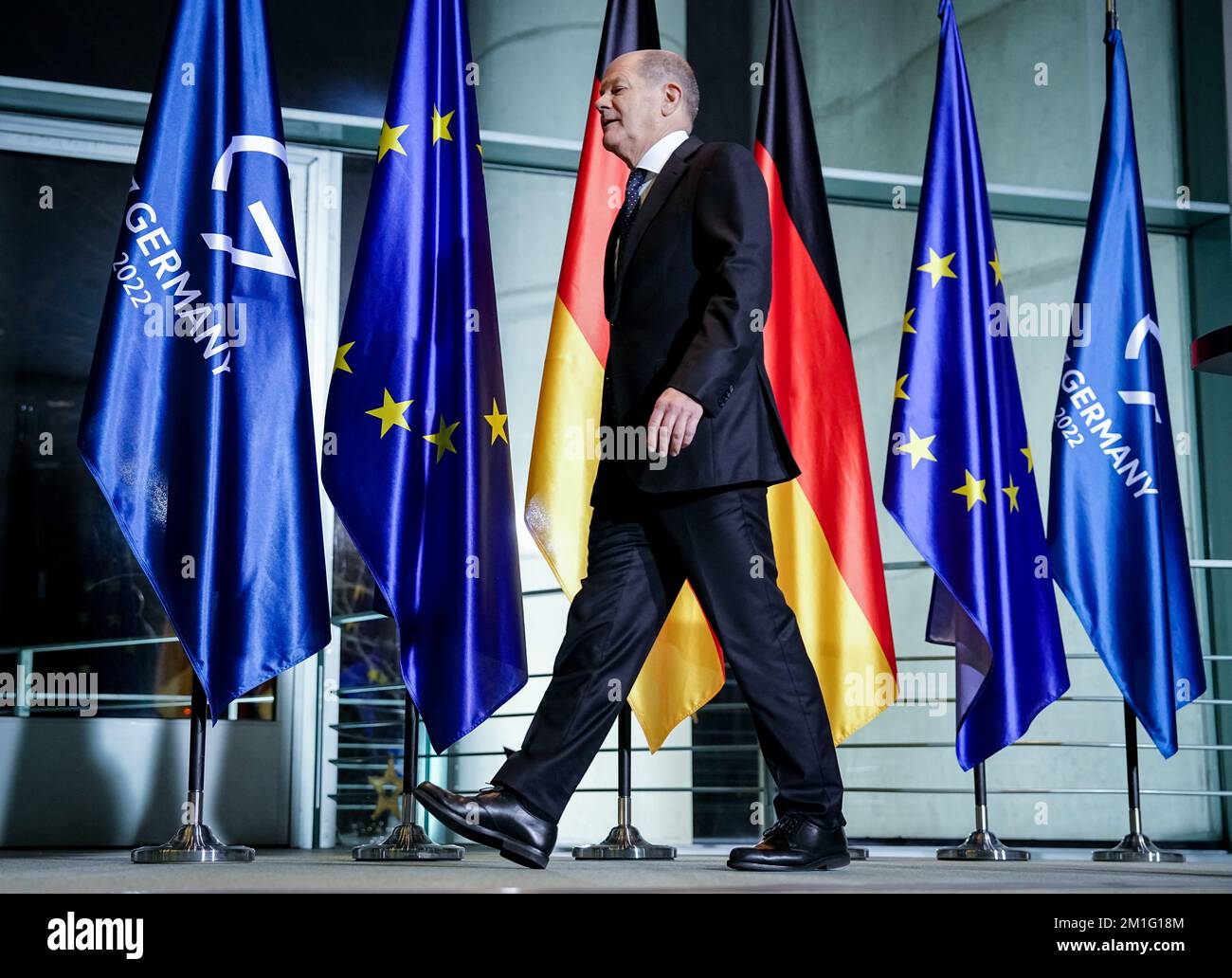 Berlin, Germany. 12th Dec, 2022. German Chancellor Olaf Scholz (SPD ...
