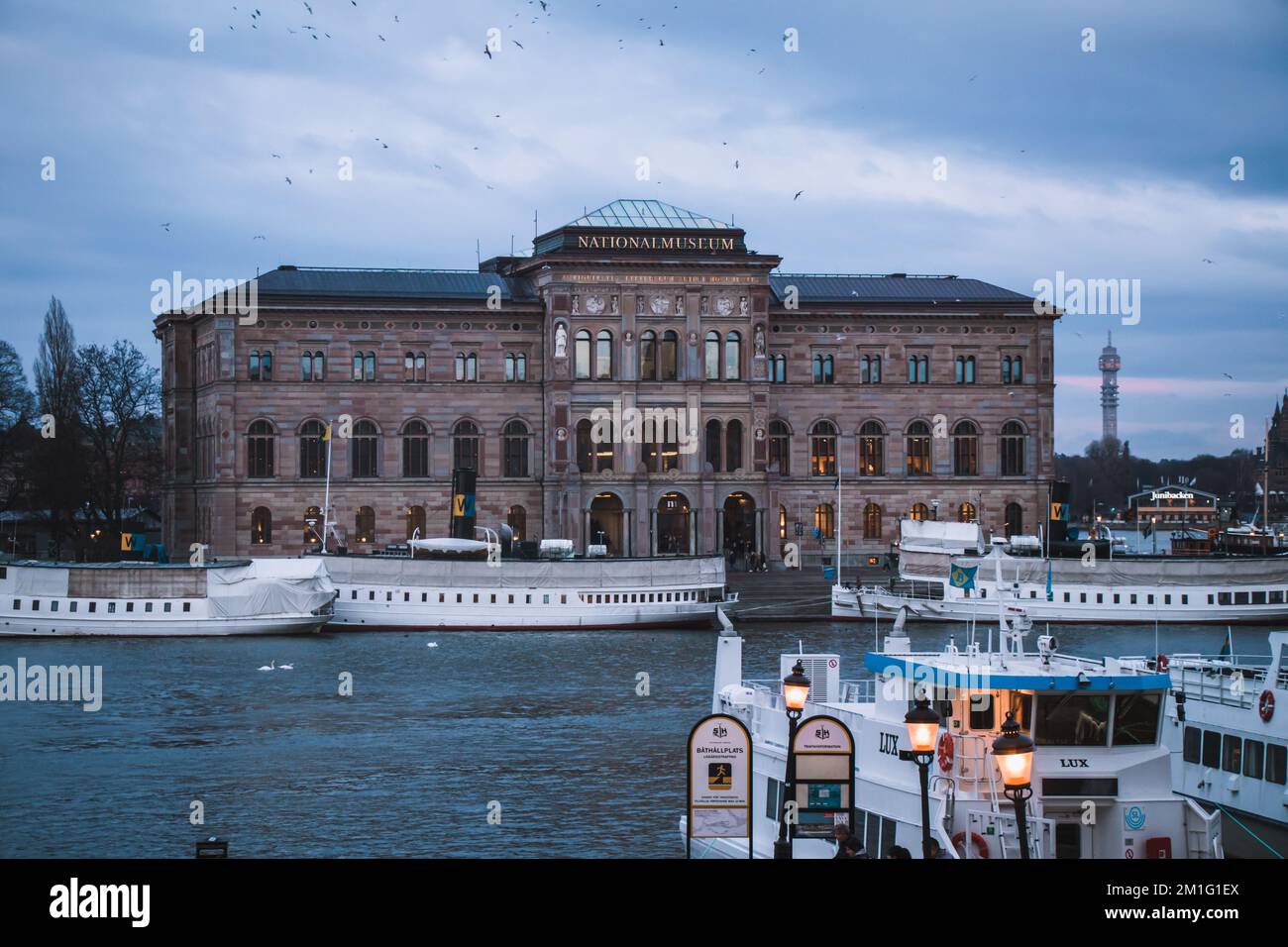 Stockholm, Sweden Cityscape with historical building, landmark and ...