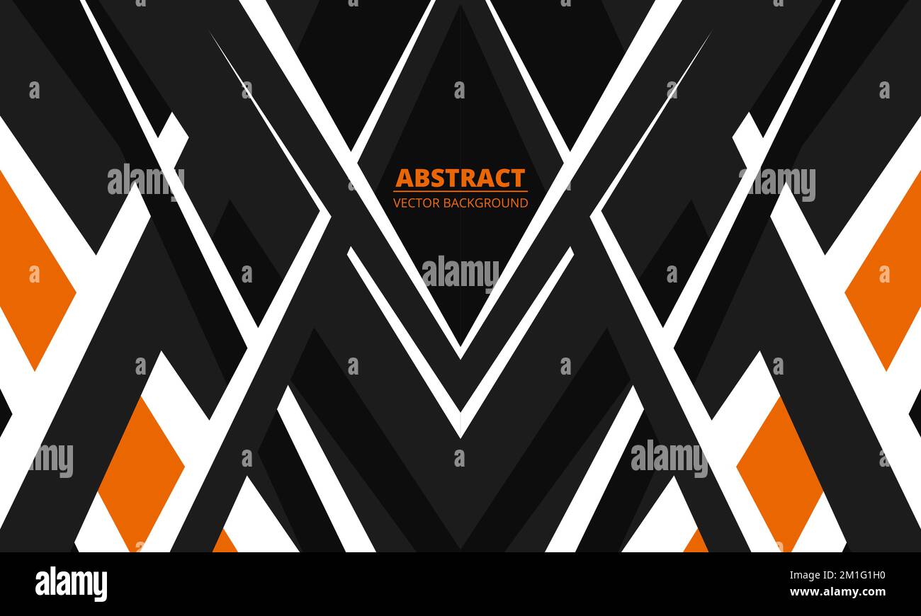 Colored modern sports abstract background with orange and black ...