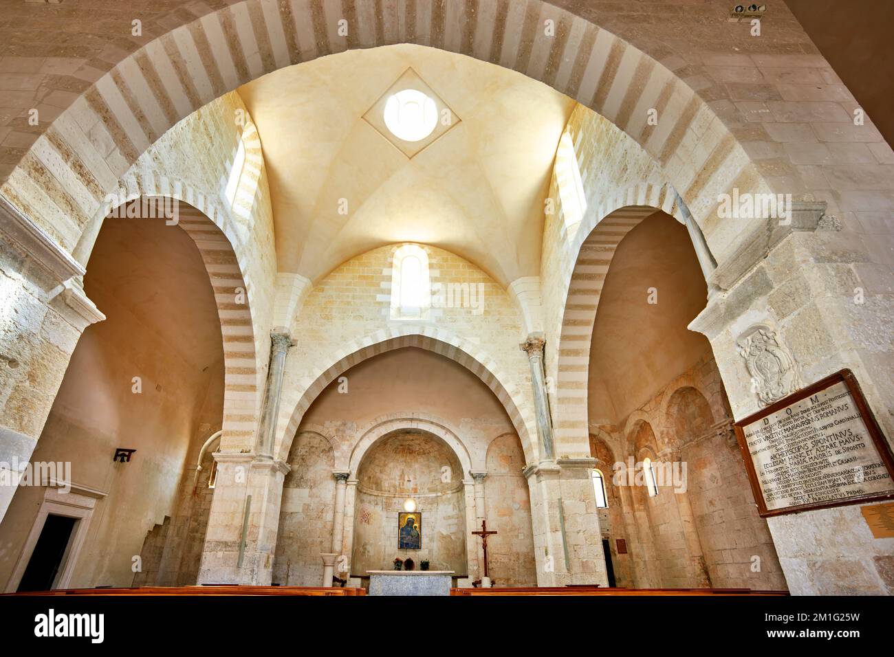 Apulia Puglia Italy. The Basilica of Santa Maria Maggiore di Siponto ...
