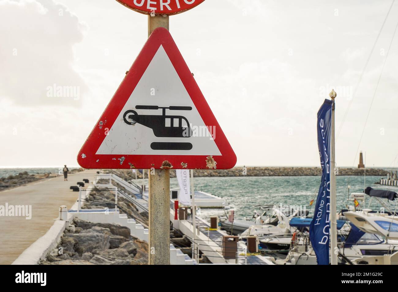 Helicopter sign spain hi-res stock photography and images - Alamy