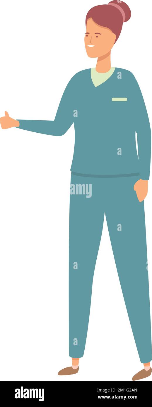 Woman physical therapist icon cartoon vector. Physio hospital. Patient ...