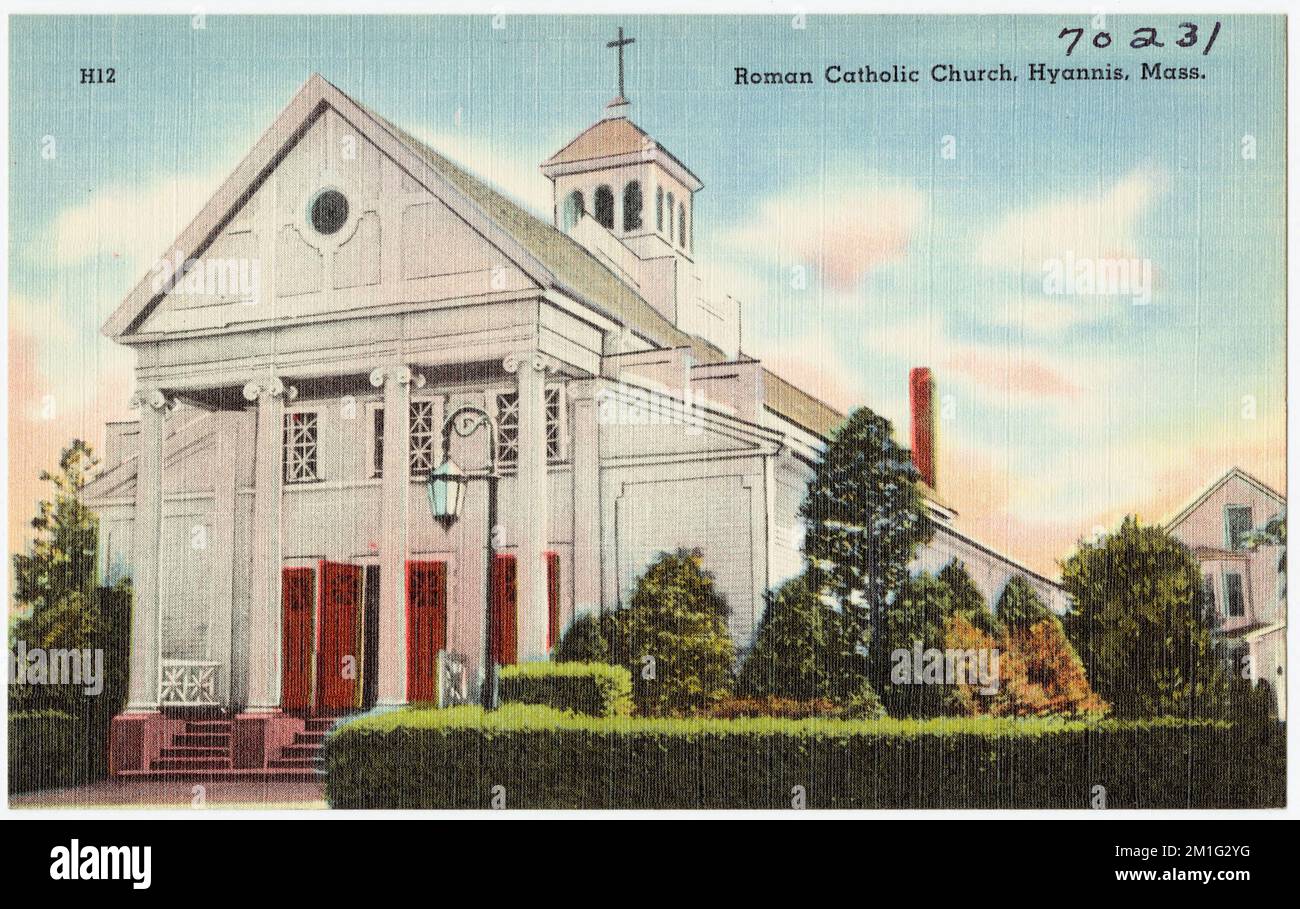 Roman Catholic Church, Hyannis, Mass. , Catholic churches, Tichnor Brothers Collection ...
