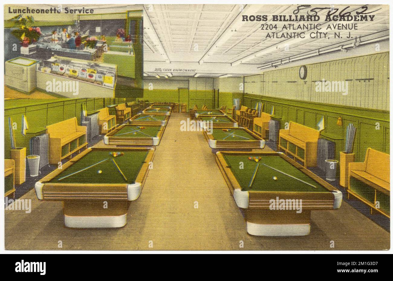Ross Billiard Academy, 2204 Atlantic Avenue., Atlantic City, N. J ...