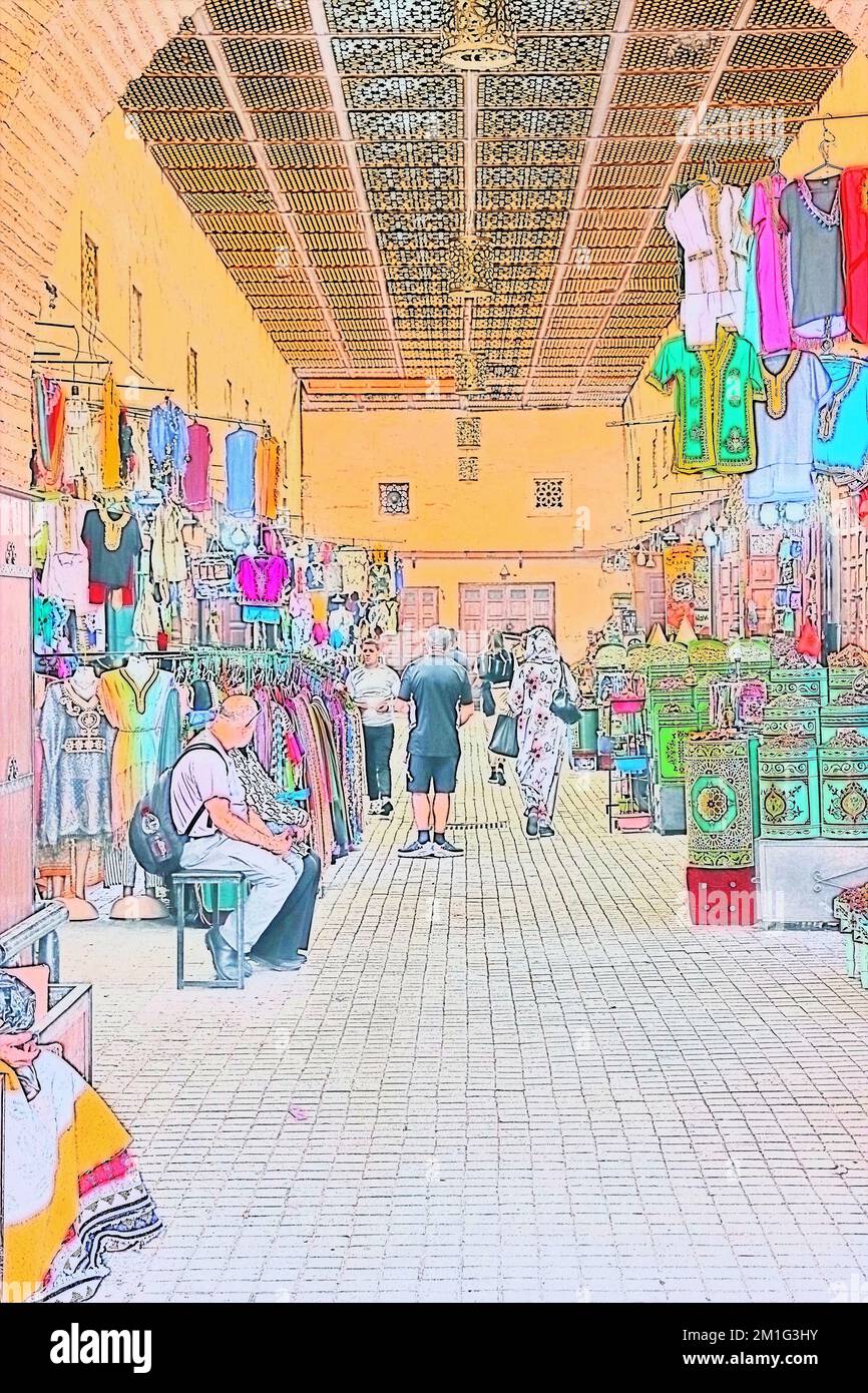 The medina of Fez in Morocco Stock Photo - Alamy