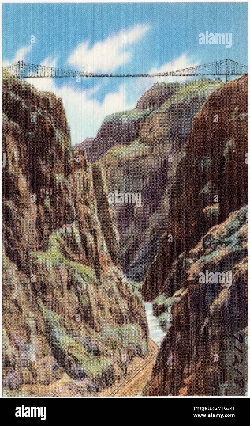 The Royal Gorge and the world's highest suspension bridge, Colorado ...