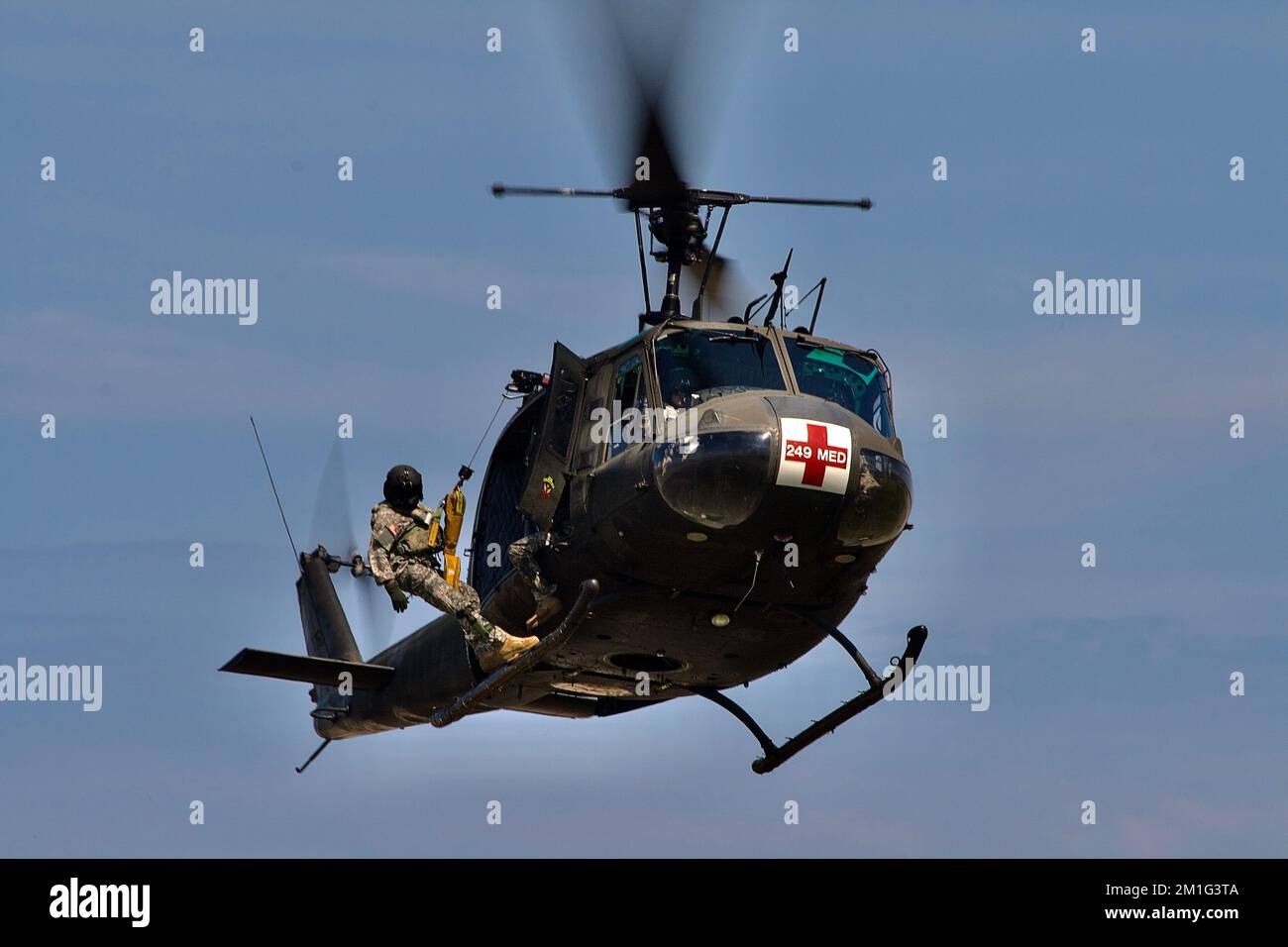 Bell UH1 Huey US ARMY helicopter Stock Photo - Alamy
