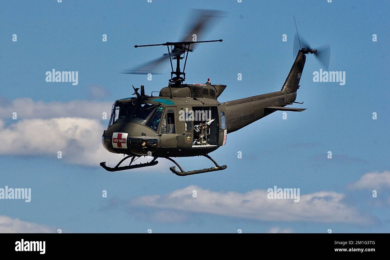Bell UH1 Huey US ARMY helicopter Stock Photo - Alamy