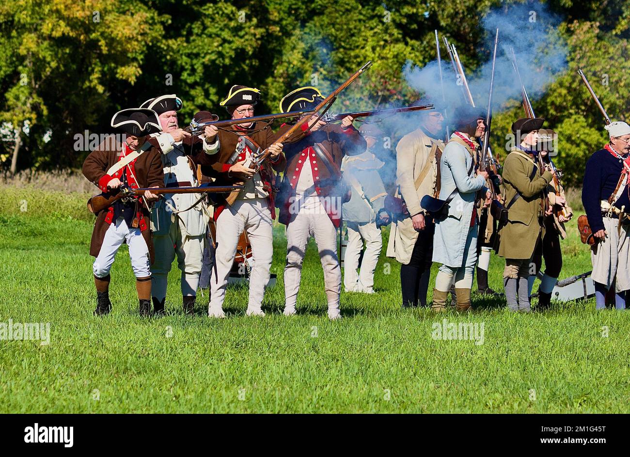 Revolutionary War Reenactment Newbury MA Oct. 2022 Stock Photo - Alamy