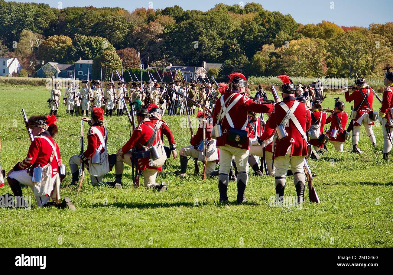Revolutionary War Reenactment Newbury MA Oct. 2022 Stock Photo - Alamy