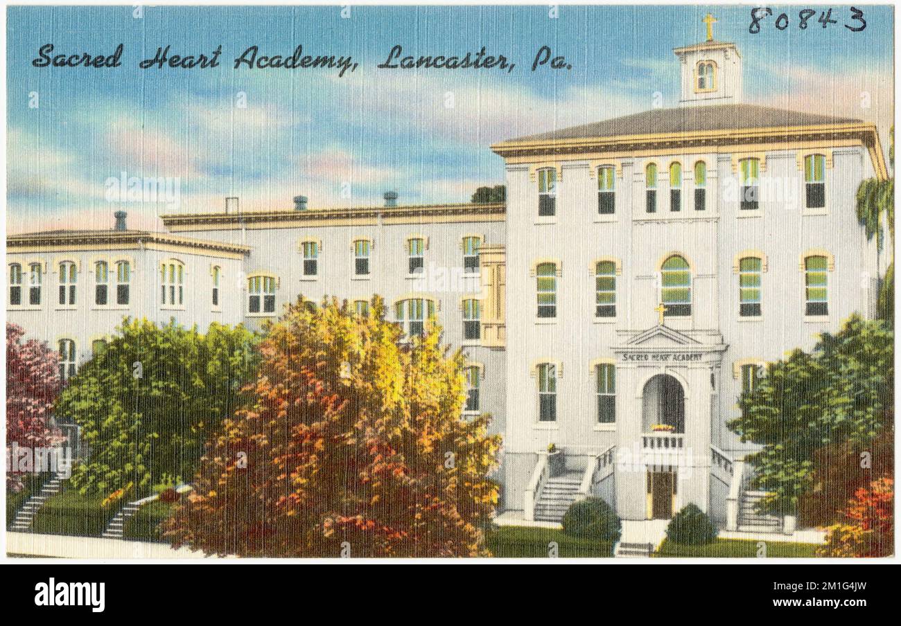 Sacred Heart Academy, Lancaster, Pa. , Schools, Tichnor Brothers ...