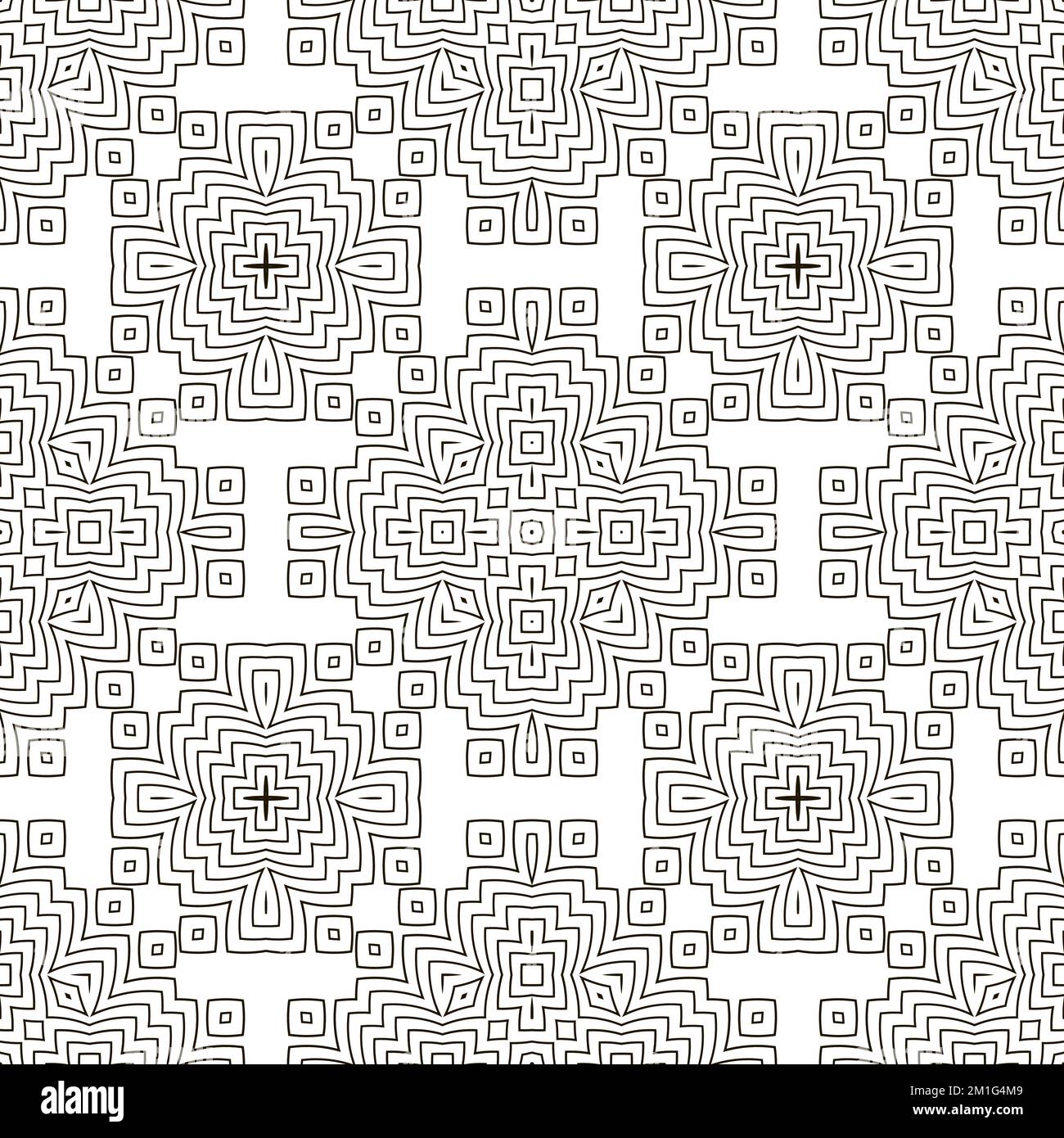 Line Icon Seamless Pattern Isolated on White Background Stock Vector ...