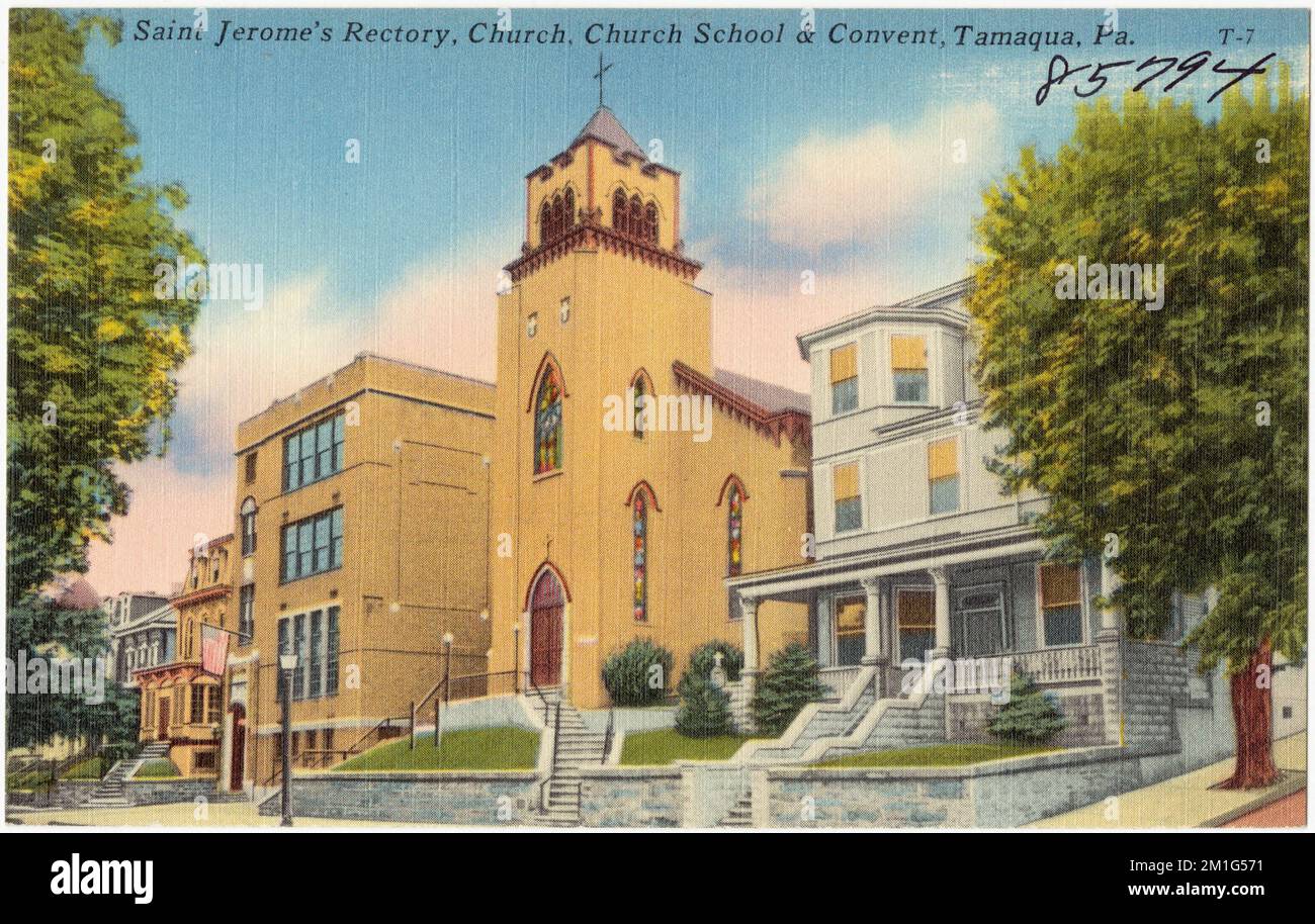 Saint Jerome's Rectory, Church, Church School & Covent, Tamaqua, Pa ...