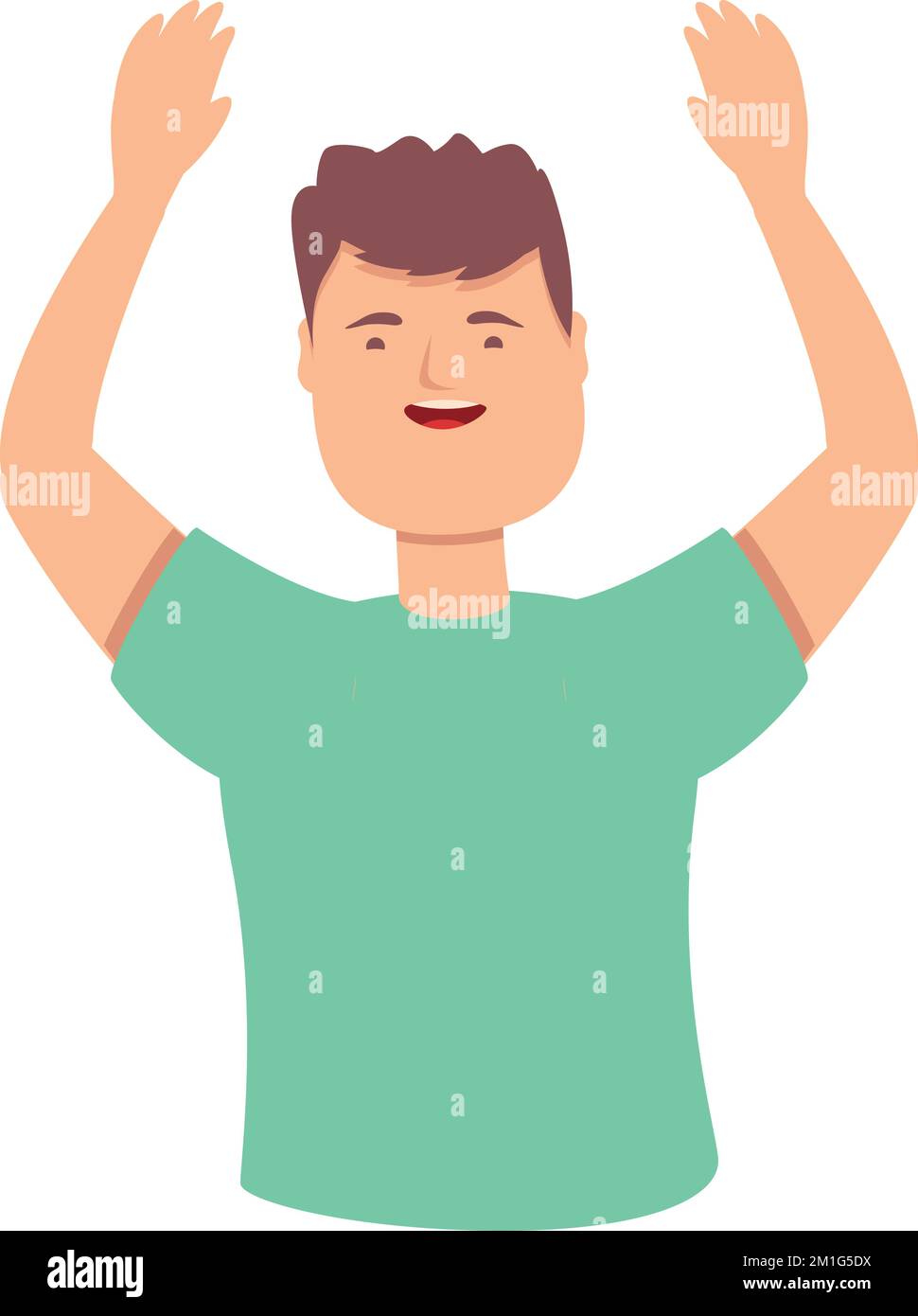 Happy syndrome down kid icon cartoon vector. Child day. Medical support ...