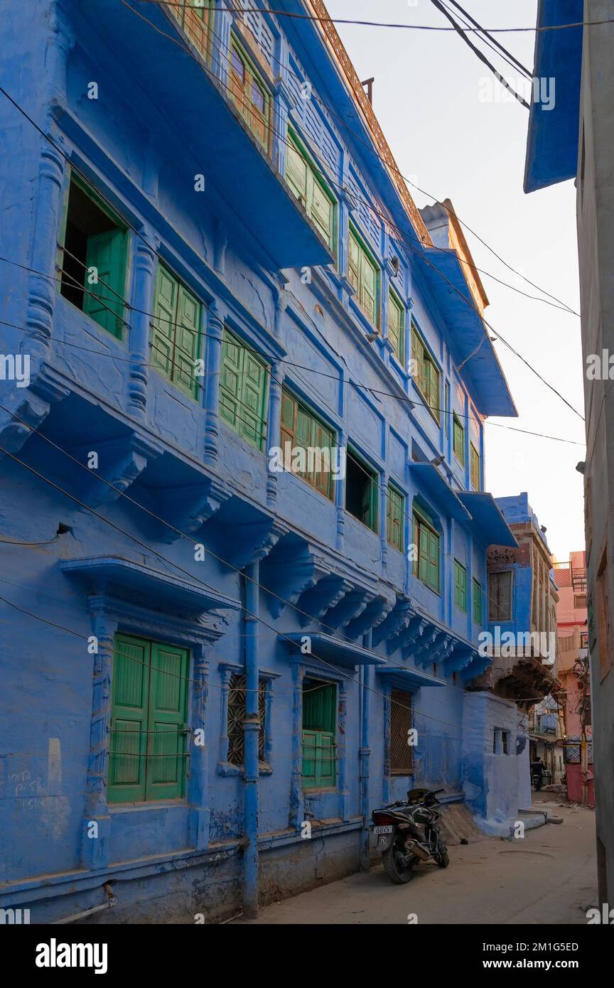 Jodhpur, Rajasthan, India - October 21st, 2019 : Traditional Blue ...