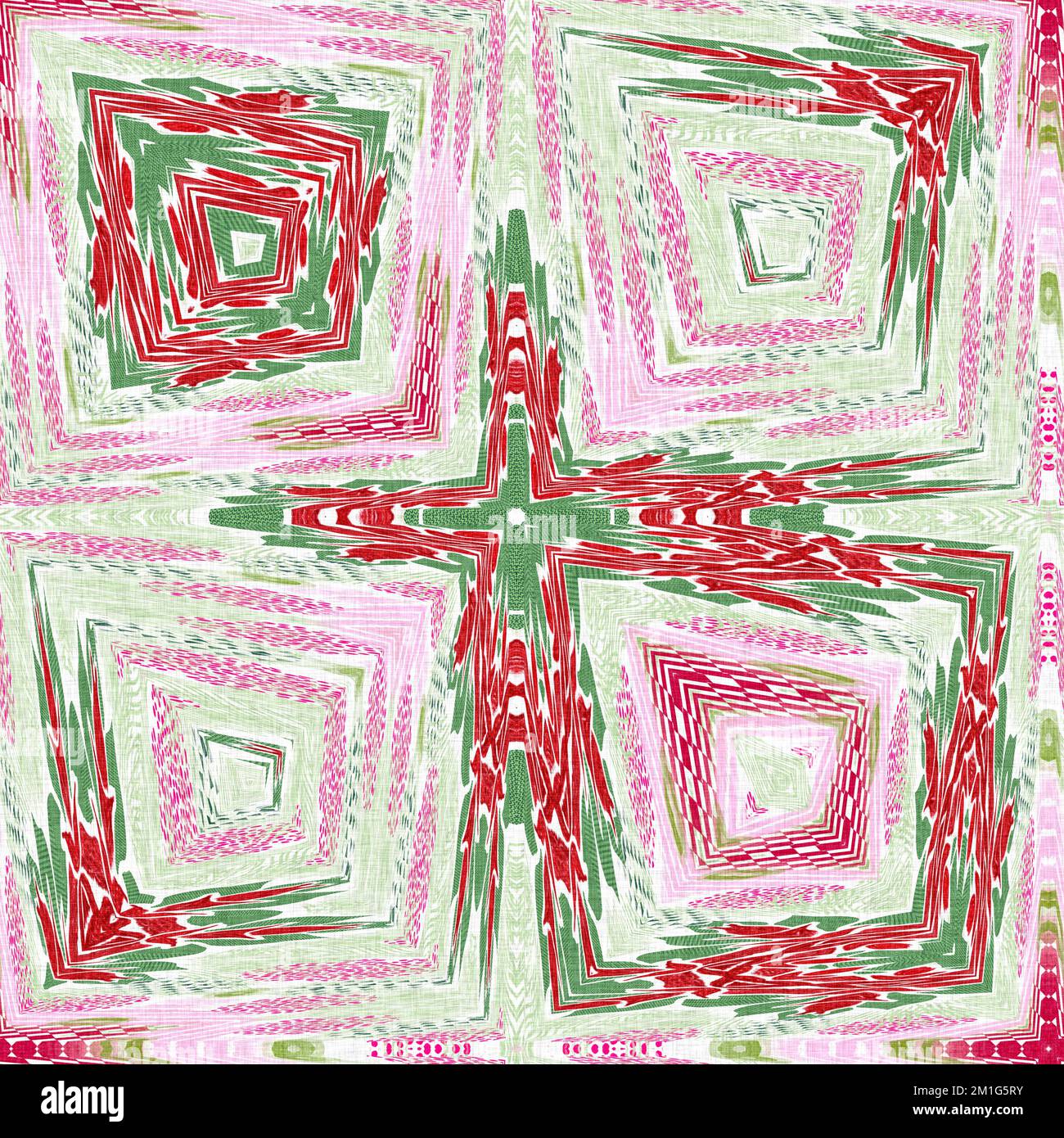 Christmas geometric gift wrap pattern. Contemporary holiday quilt with ...