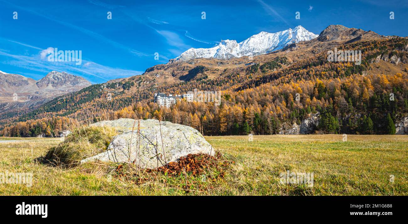 Beautiful village sils maria hi-res stock photography and images - Alamy