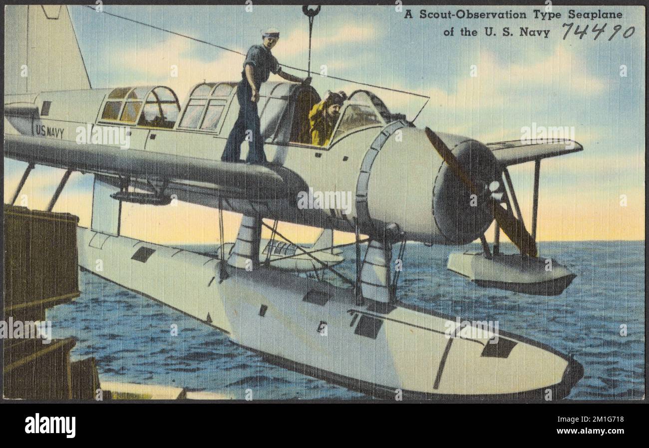 A scout-observation type seaplane of the U. S. Navy , Seaplanes ...
