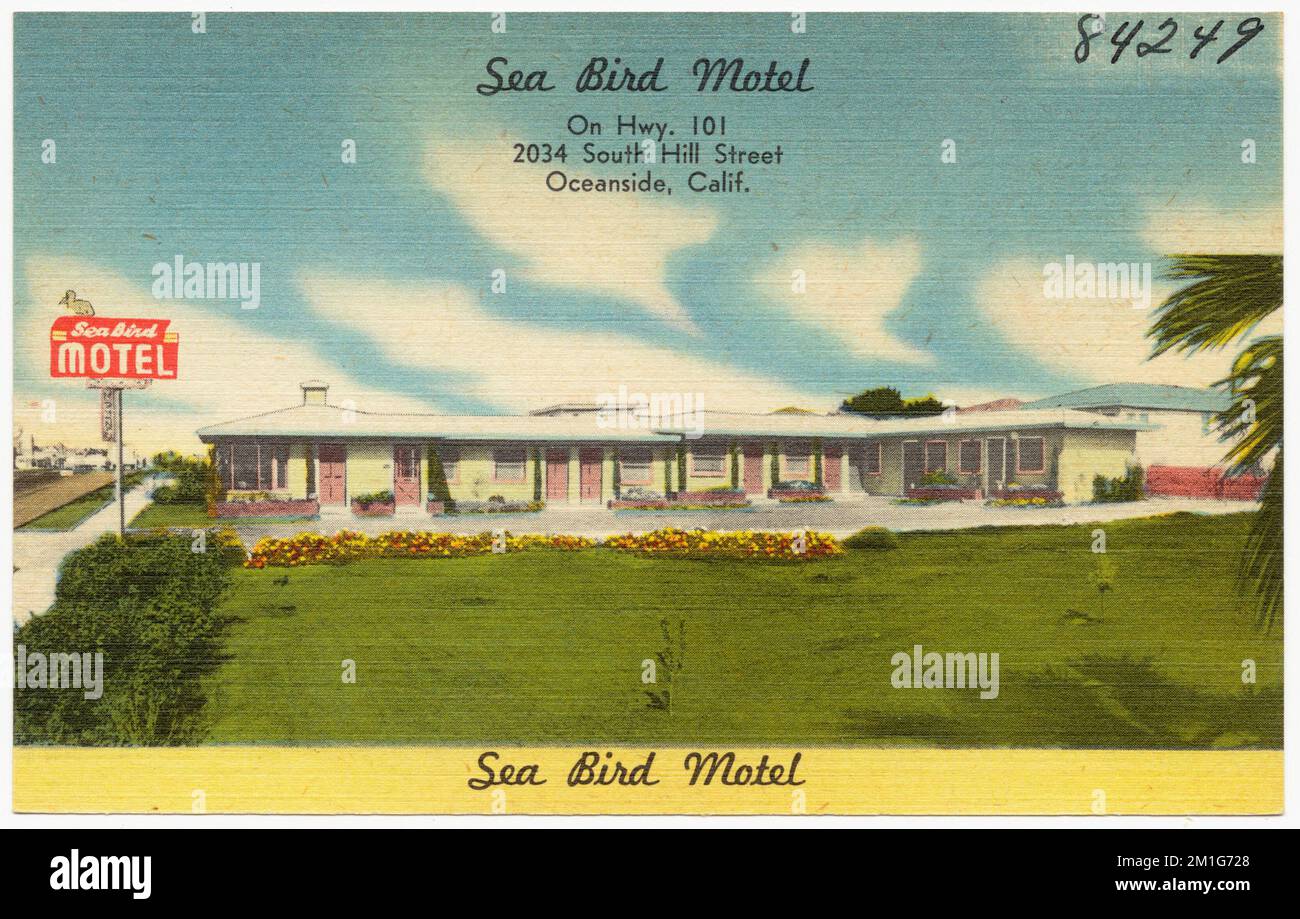 Sea Bird Motel, On Hwy. 101, 2034 South Hill Street, Oceanside, Calif ...