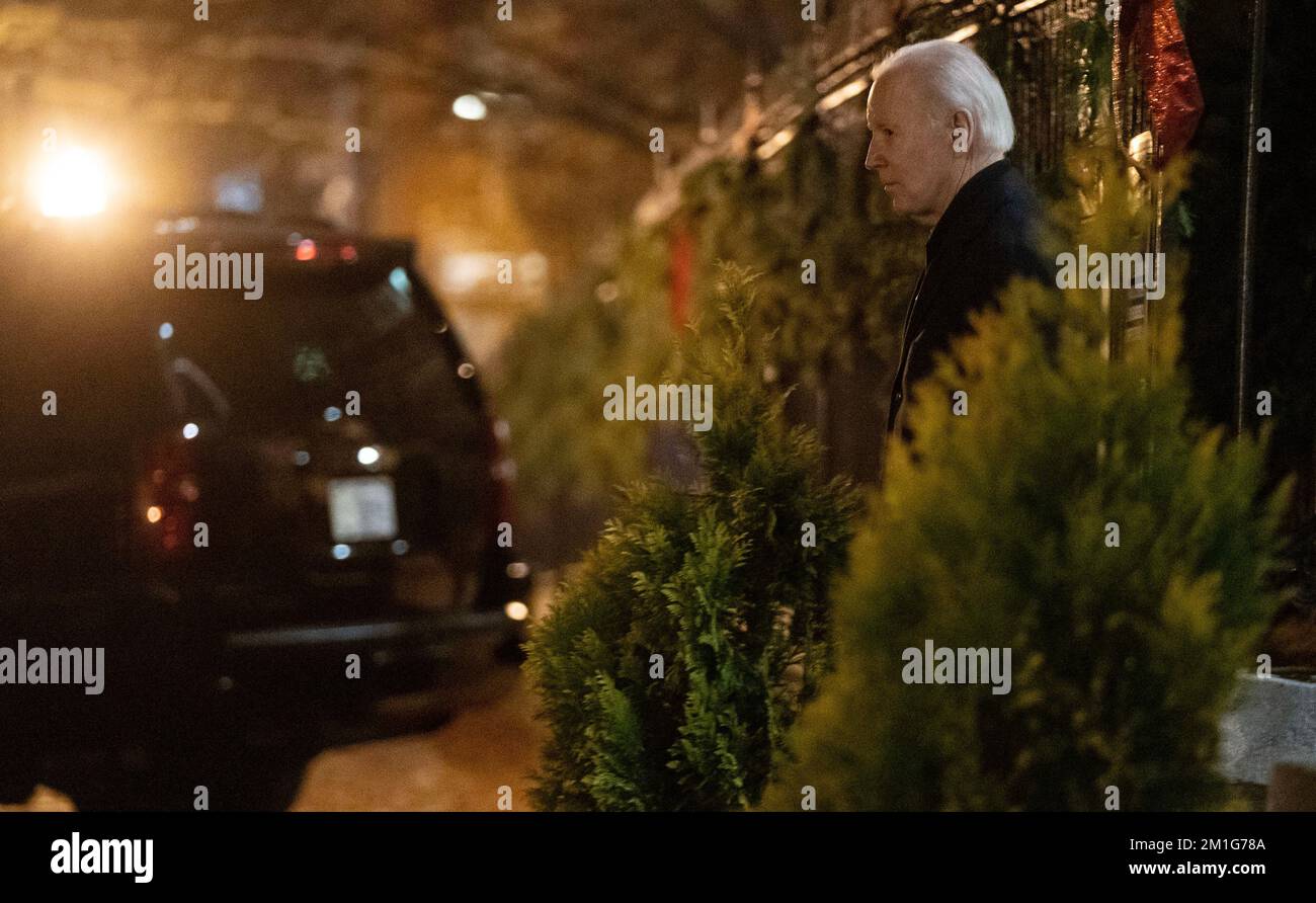 United States President Joe Biden departs Holy Trinity Catholic Church ...
