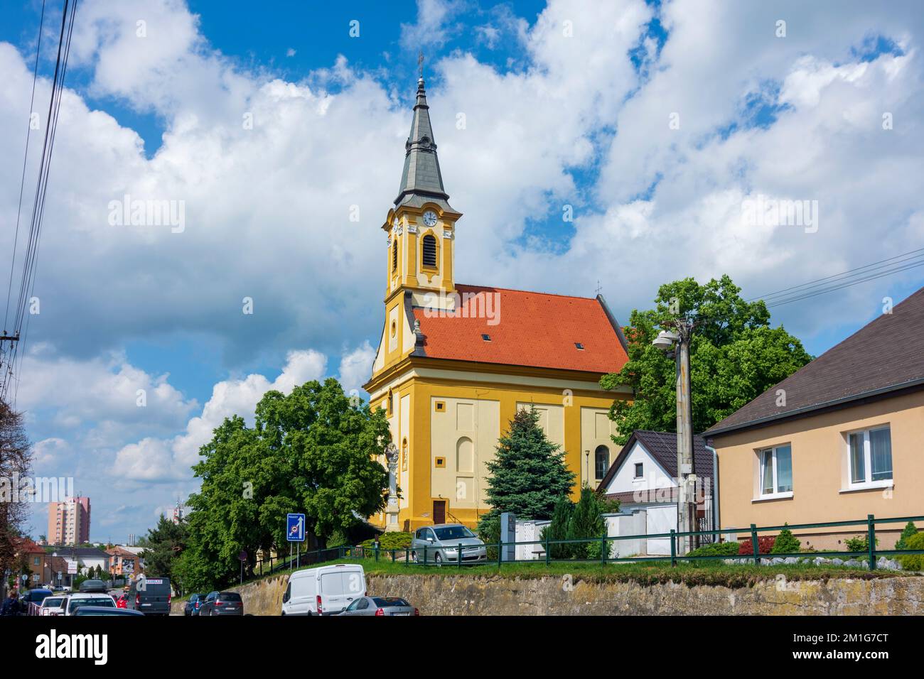 Stupava (Stampfen): Catholic Church in the Mást district in ...