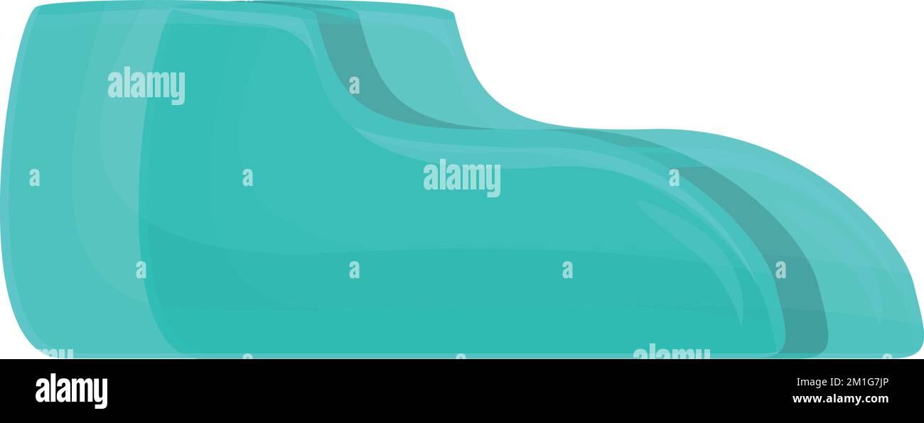 Wear shoe cover icon cartoon vector. Boot foot. Safety protect Stock ...