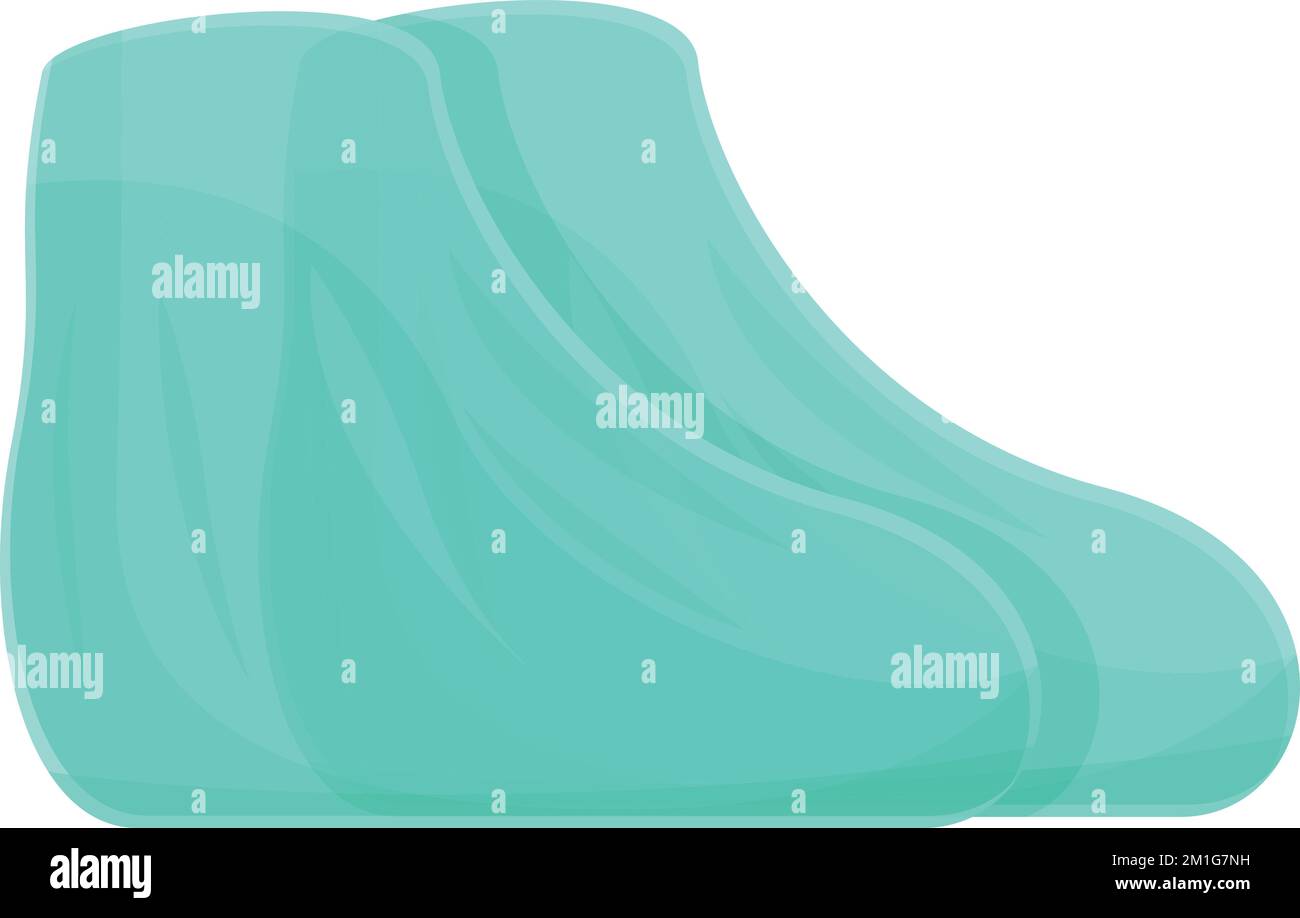 Boot safety icon cartoon vector. Shoe cover. Wear clean Stock Vector ...
